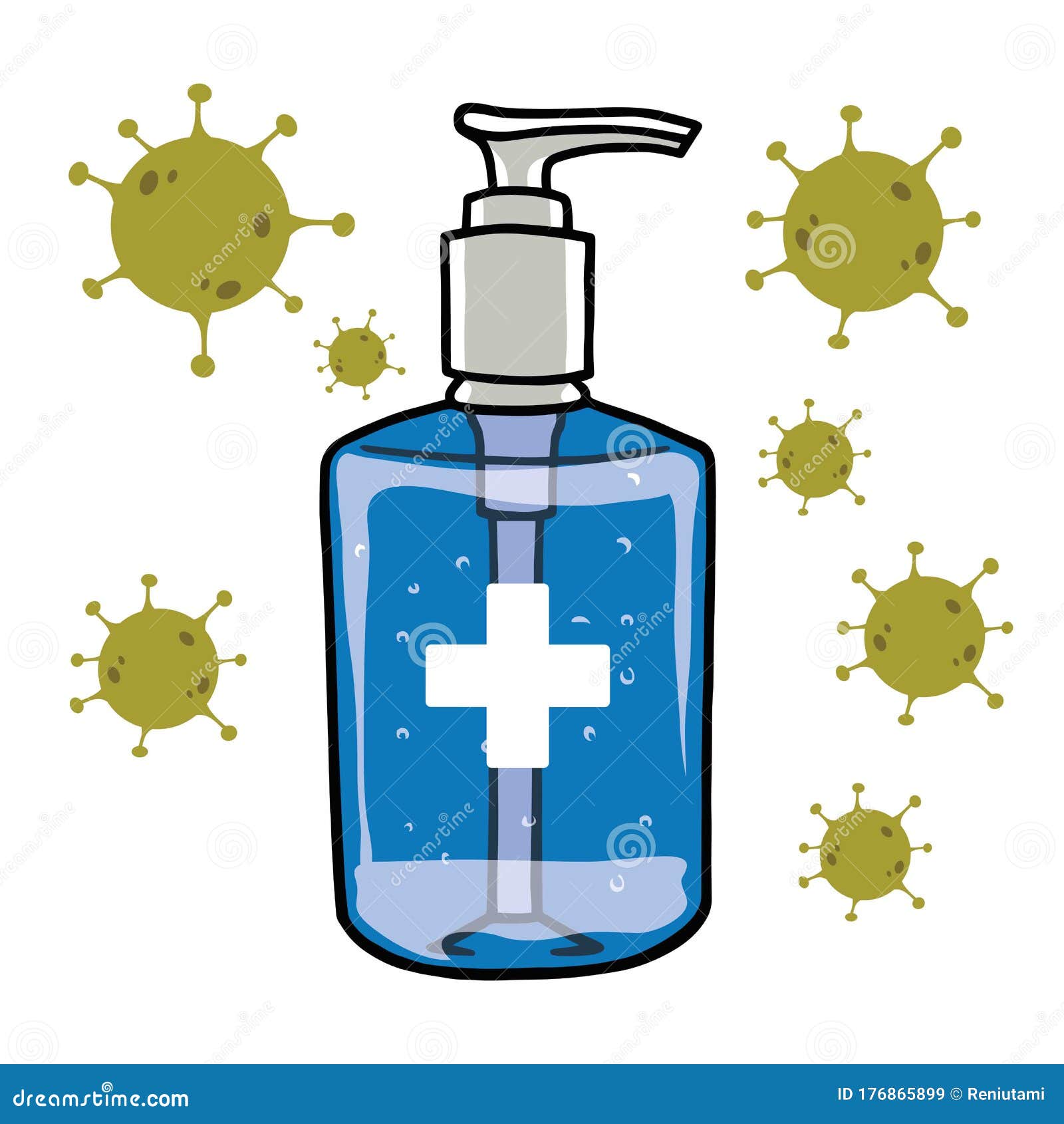 Hand Sanitizer Gel Anti Coronavirus Disinfectant Design with ...