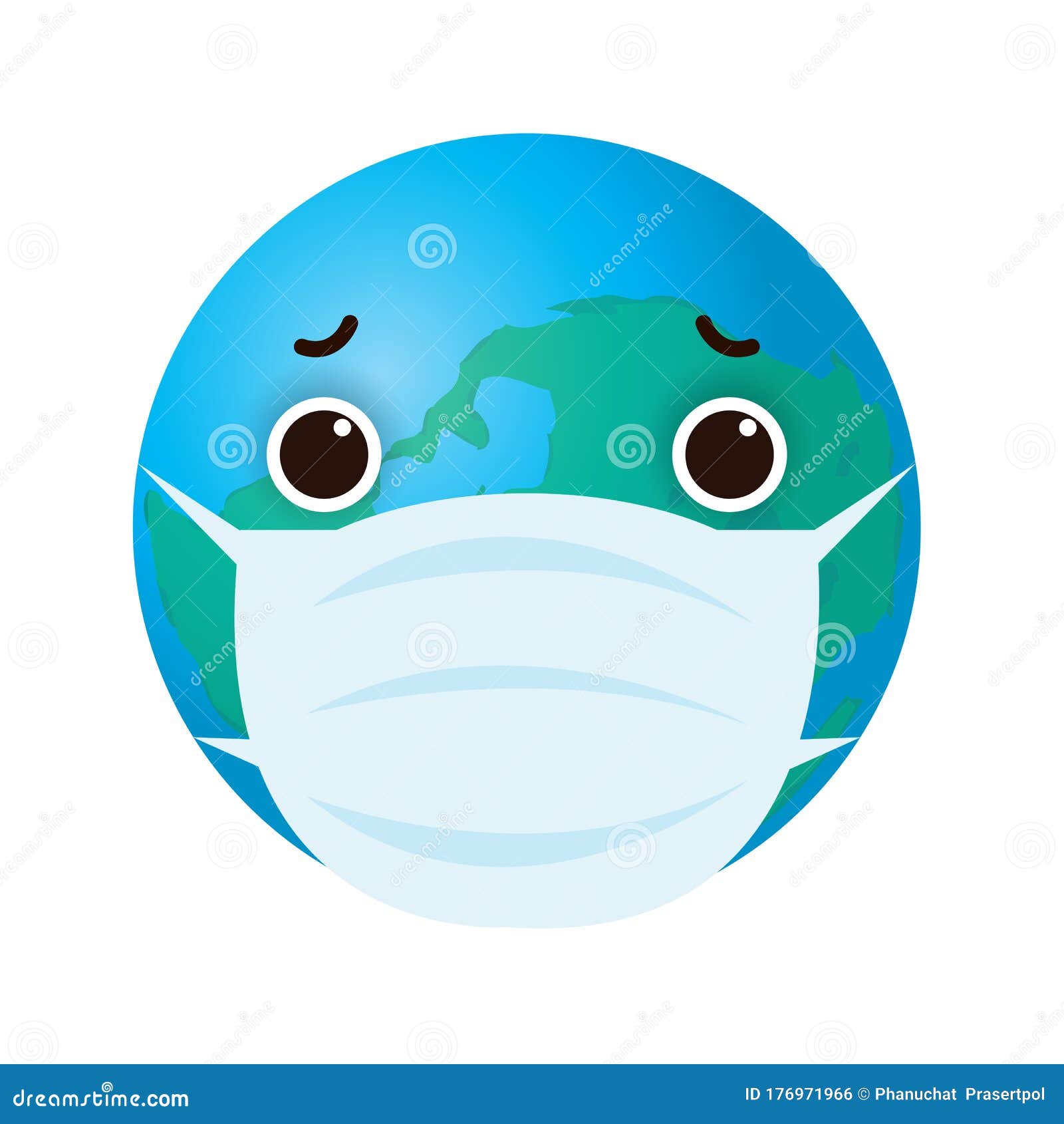 Cartoon World Map With Children, Animals And Monuments Vector ...