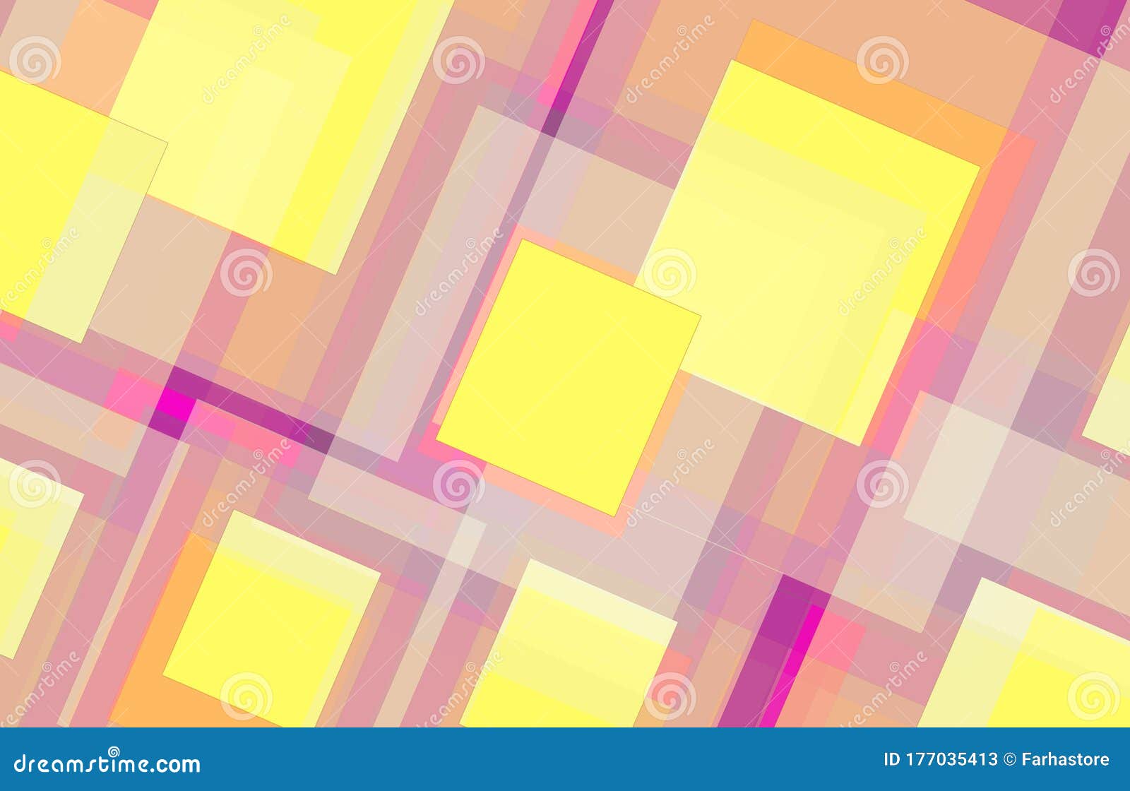 Abstract Colorful Yellow Rectangle Background Design. Stock Vector ...