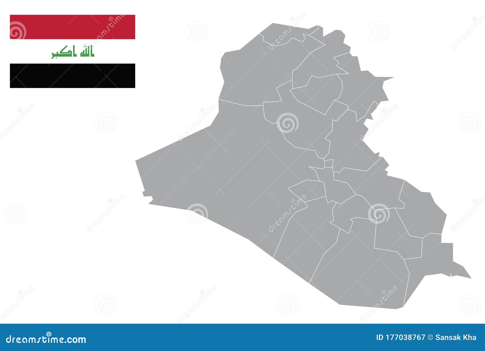 Abstract Iraq Map Formed By Leaf Shapes Cartoon Vector | CartoonDealer ...