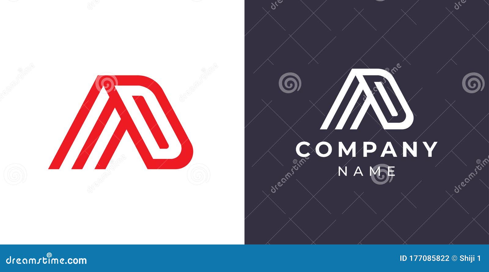 A and D Monogram Logo Design,simple Minimal Modern Style Logomark,brand ...