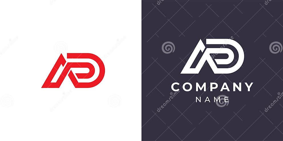 A and D Monogram Logo Design,simple Minimal Modern Style Logomark,brand ...