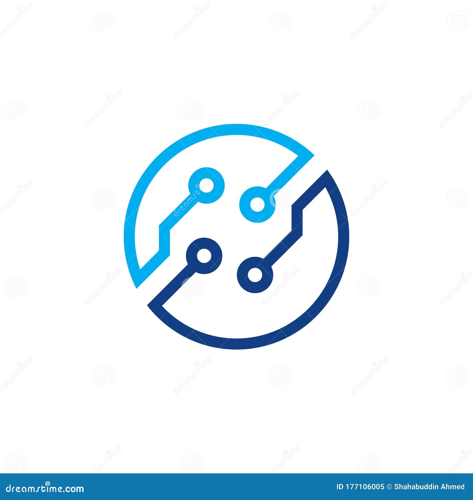 Technology - Vector Logo Template for Corporate Identity. Network ...