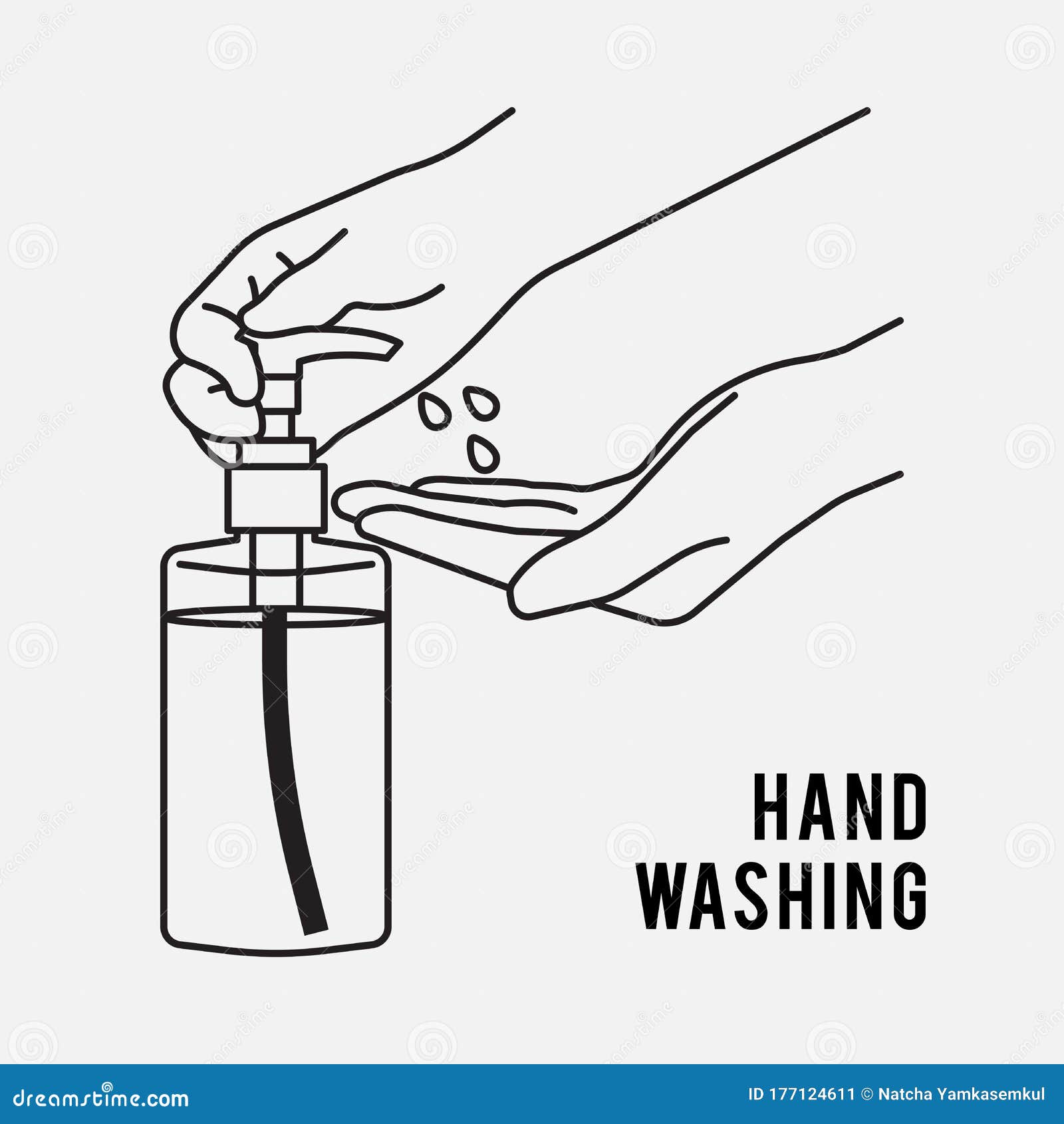 Pump Alcohol Gel Hand Sanitizer Alcohol-based Hand Rub. Rubbing Alcohol ...