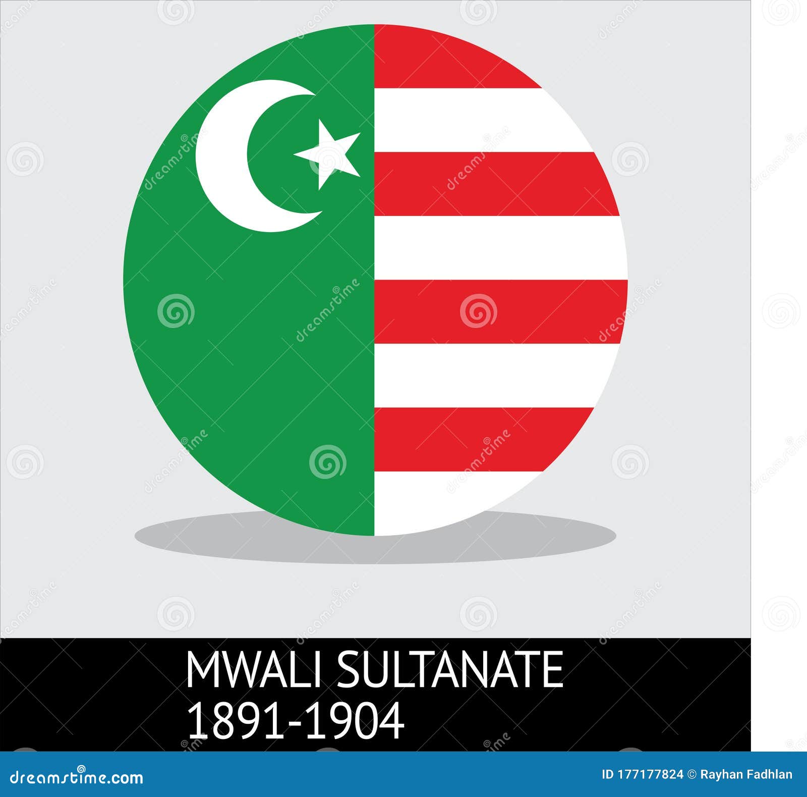 Mali Sultanate`s Country Flag Symbol Consists of 3 Colors Stock Vector ...
