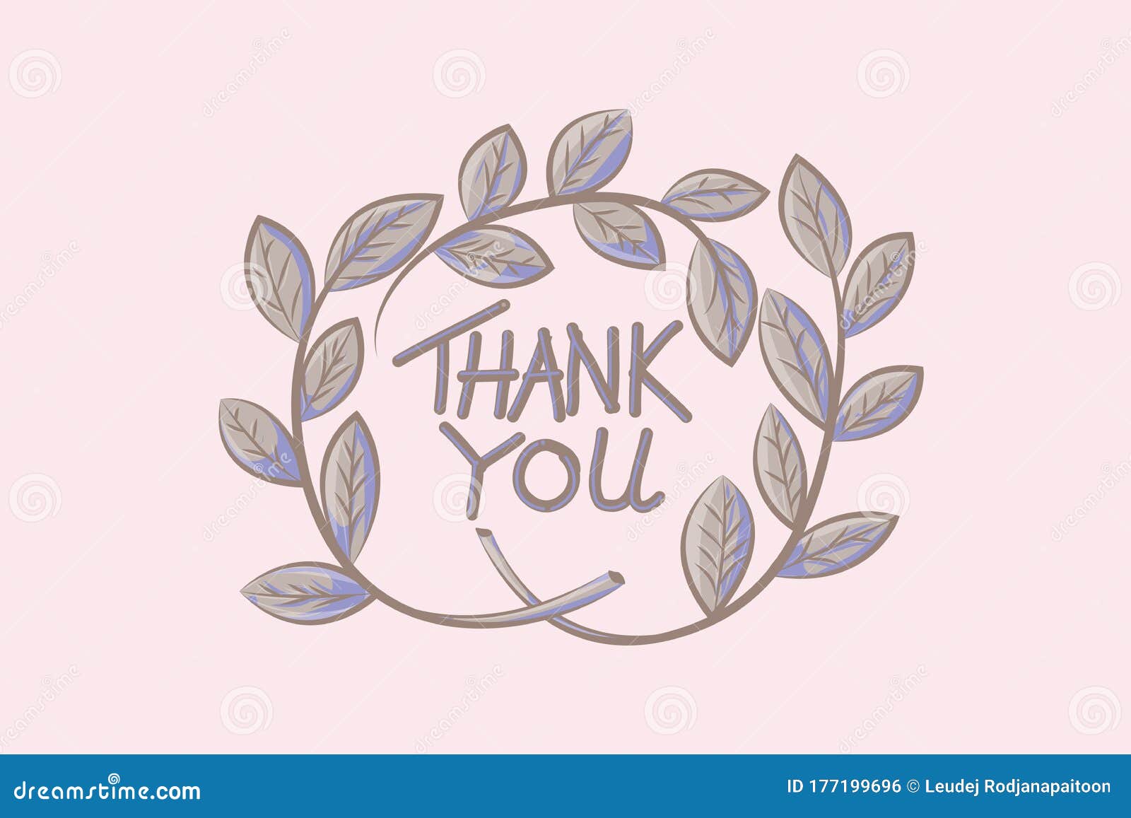 Thank You Lettering Design. Vector Illustration Stock Vector ...