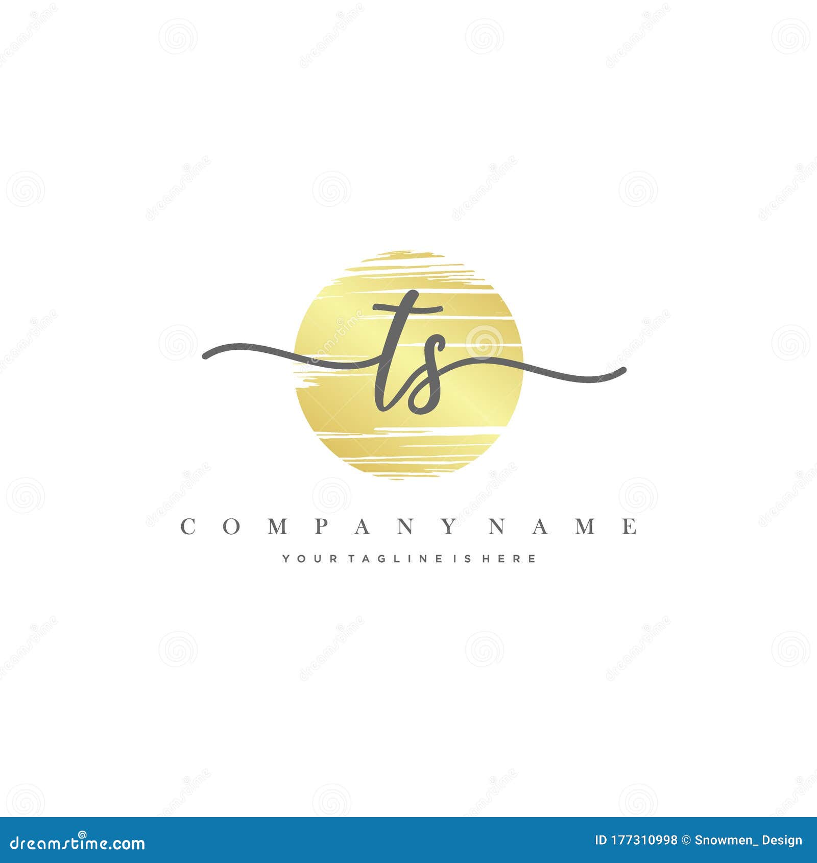 TS Initial Letter Handwriting Logo Hand Drawn Template Vector. Stock ...