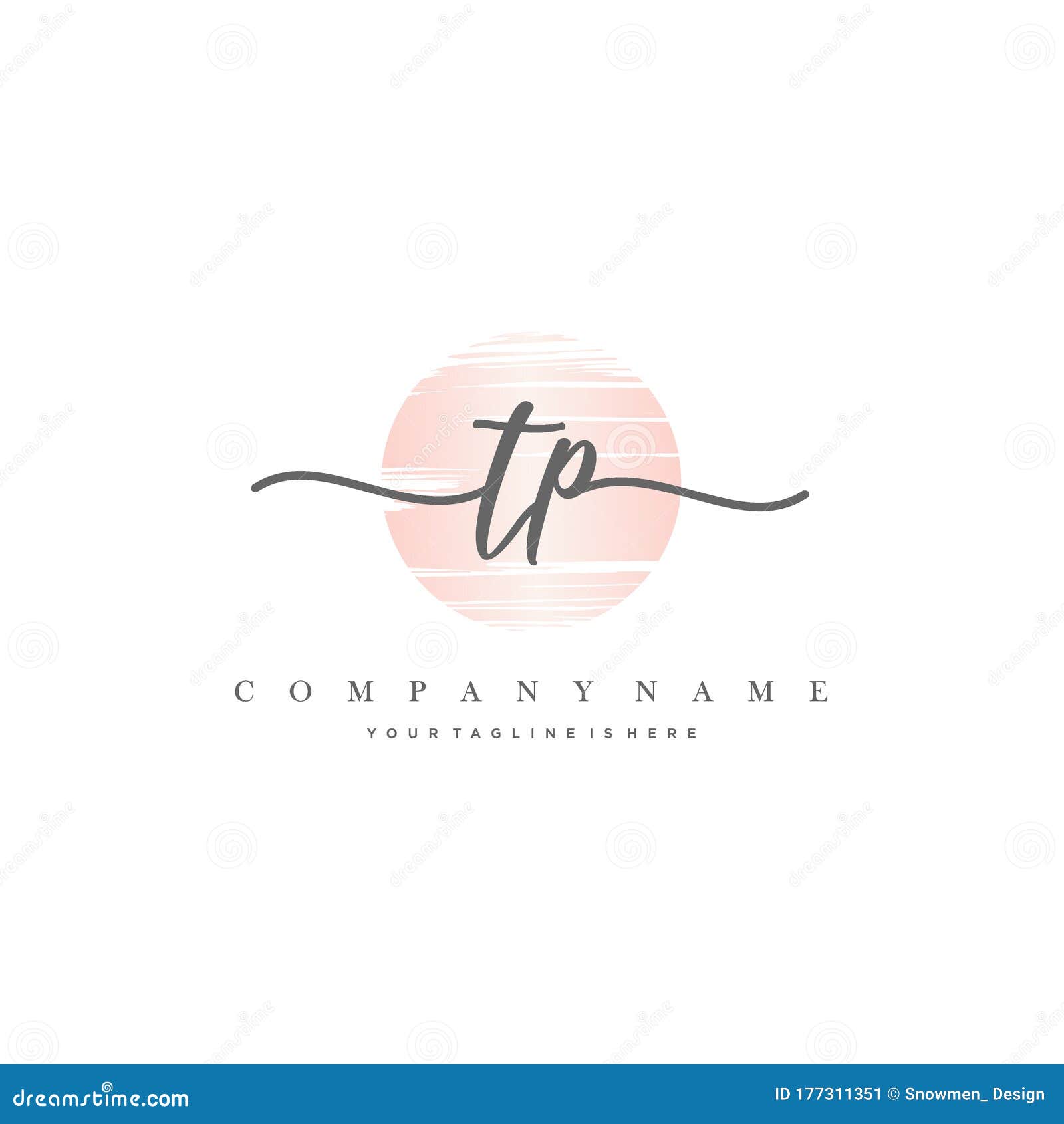 TP Initial Letter Handwriting Logo Hand Drawn Template Vector. Stock ...