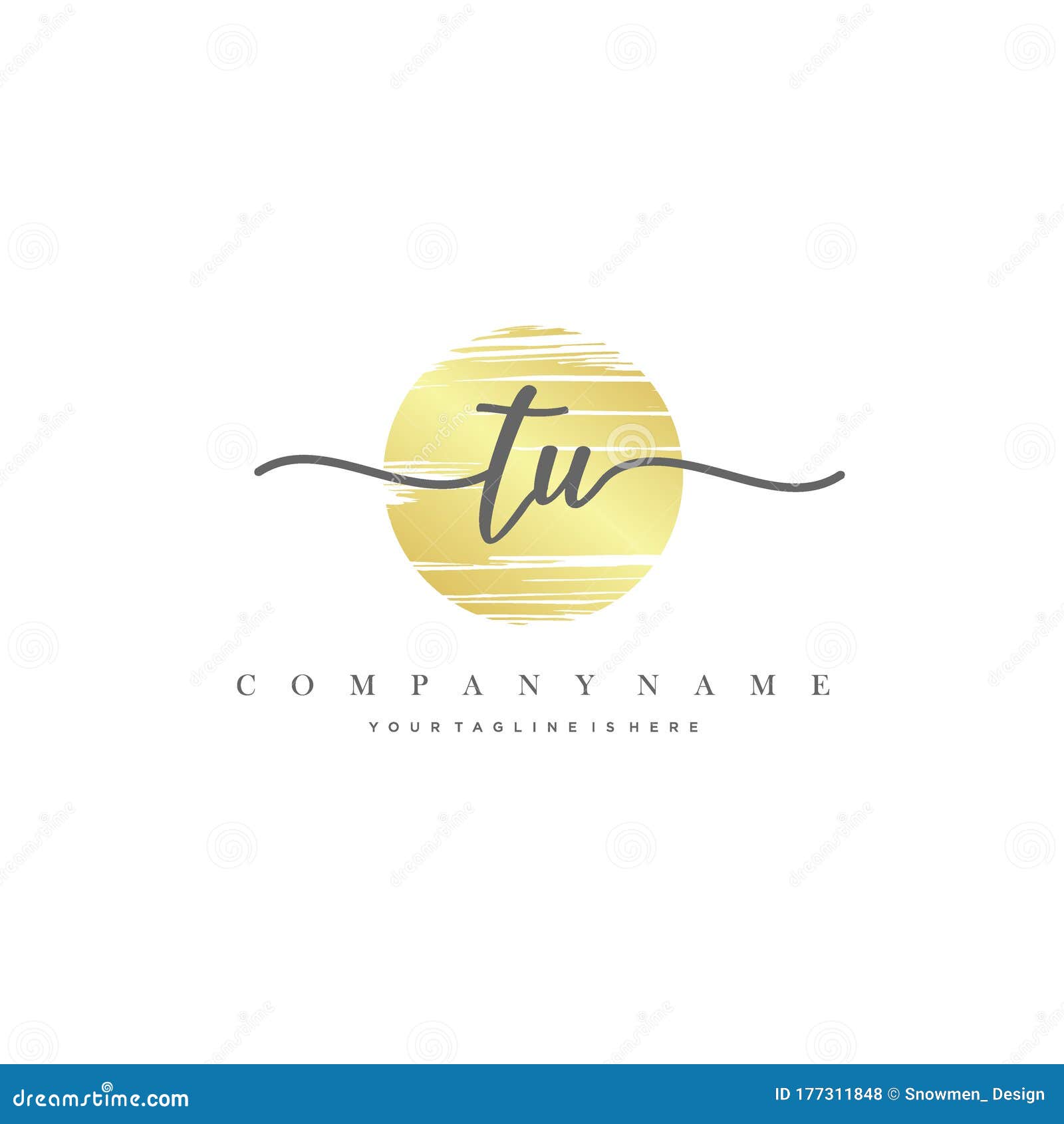 TU Initial Letter Handwriting Logo Hand Drawn Template Vector. Stock ...