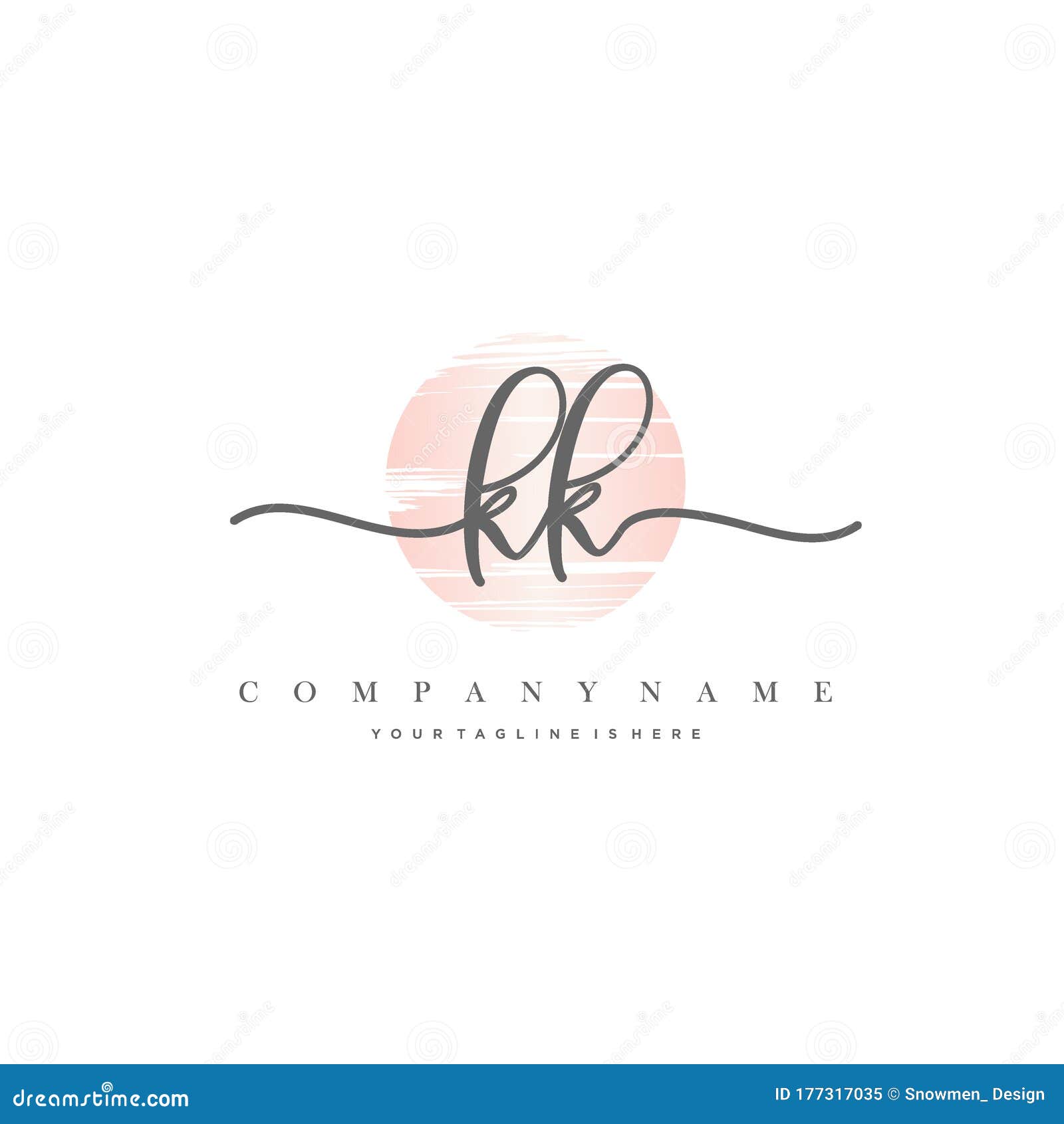 KK Initial Letter Handwriting Logo Hand Drawn Template Vector. Stock ...