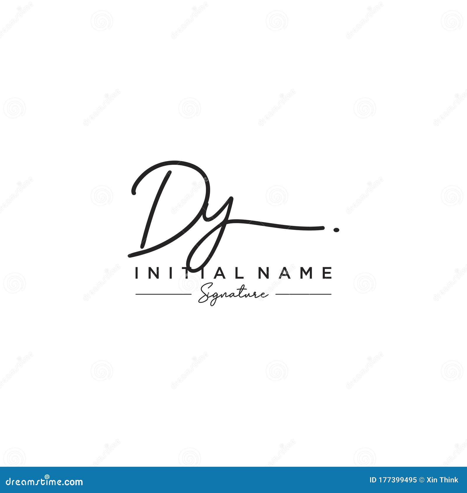 Letter DY Signature Logo Template Vector Stock Vector - Illustration of ...