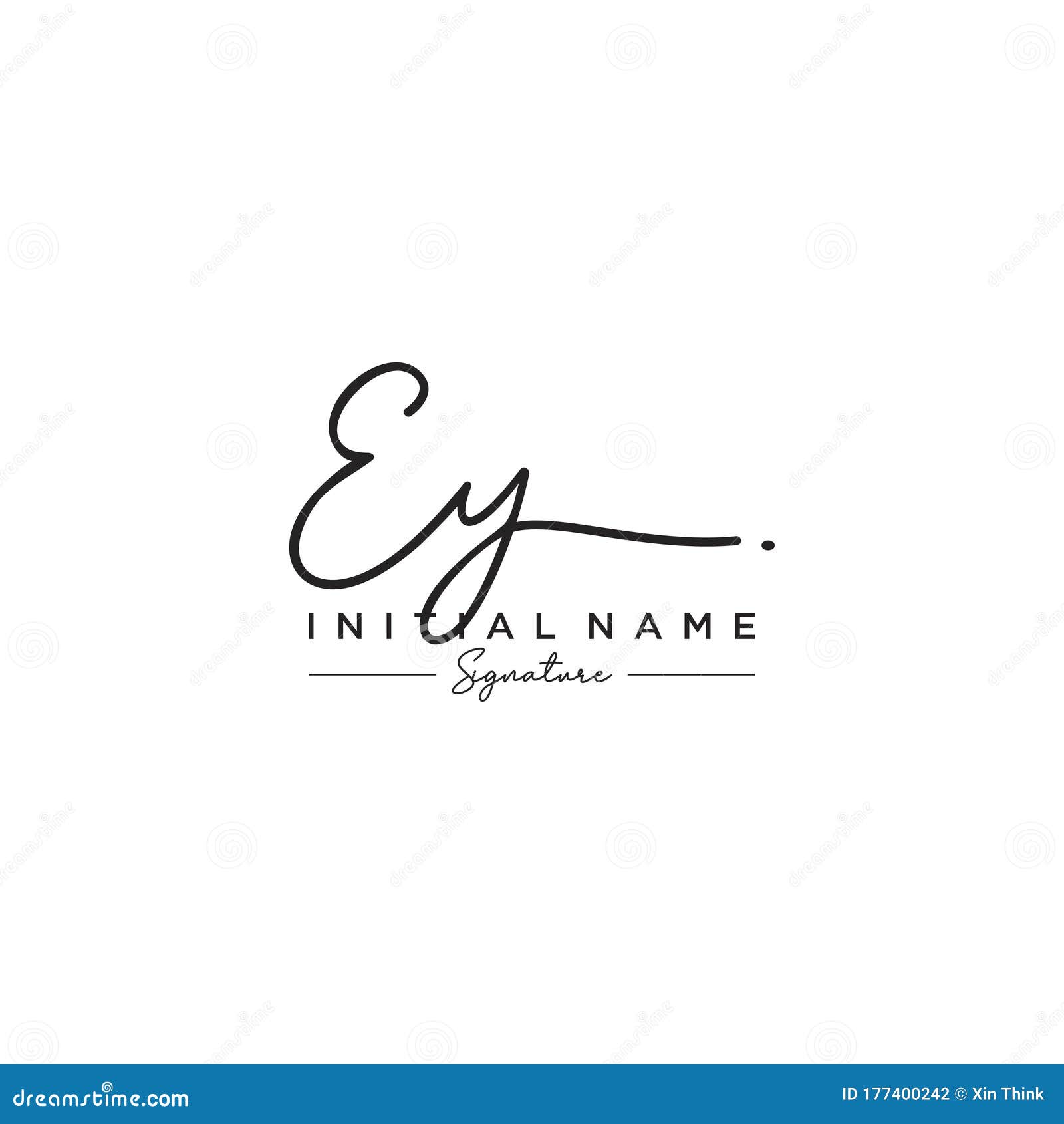 Letter EY Signature Logo Template Vector Stock Vector - Illustration of ...
