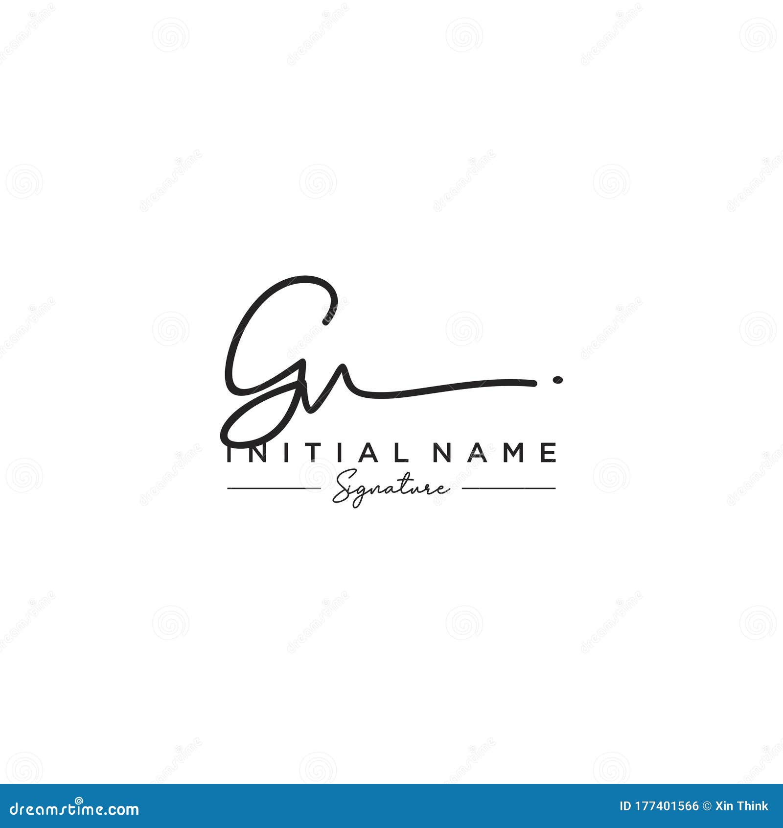 Letter GV Signature Logo Template Vector Stock Vector - Illustration of ...