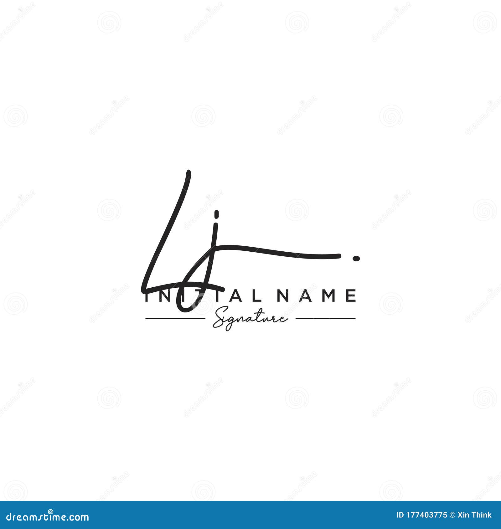 Letter LJ Signature Logo Template Vector Stock Vector - Illustration of ...