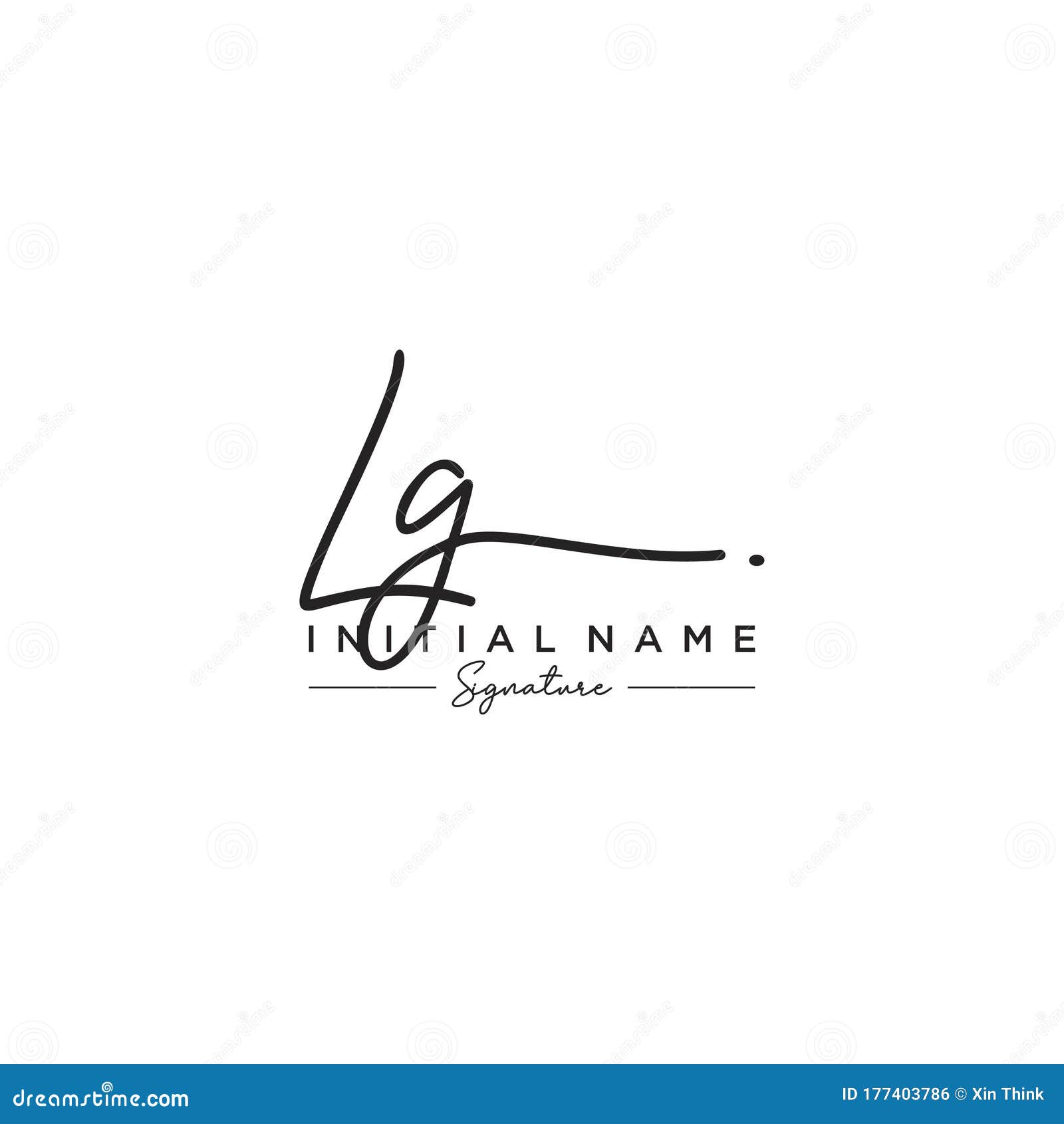 Letter LG Signature Logo Template Vector Stock Vector - Illustration of ...