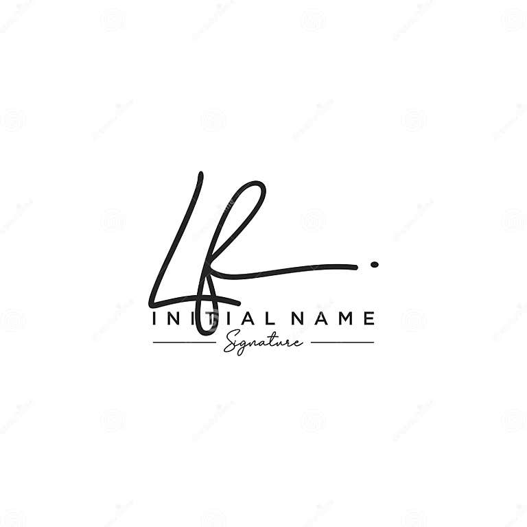Letter LF Signature Logo Template Vector Stock Vector - Illustration of ...