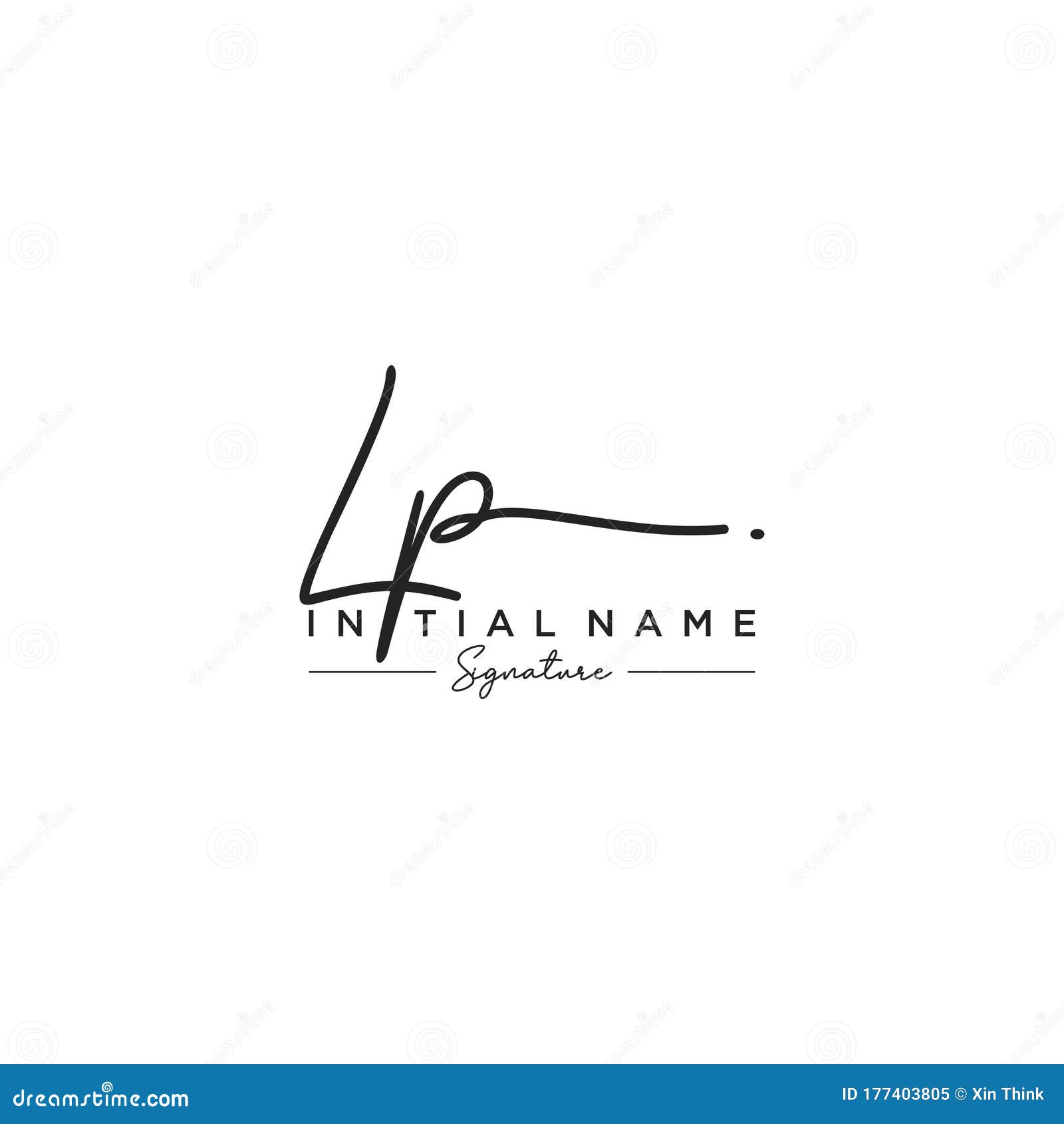 Letter LP Signature Logo Template Vector Stock Vector - Illustration of ...