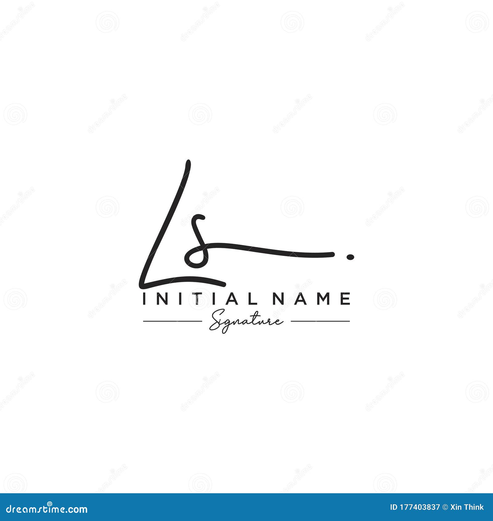 Letter LS Signature Logo Template Vector Stock Vector - Illustration of ...