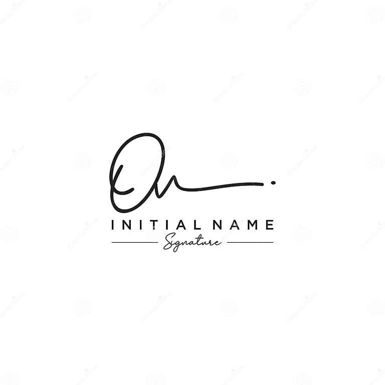 Letter OV Signature Logo Template Vector Stock Vector - Illustration of ...