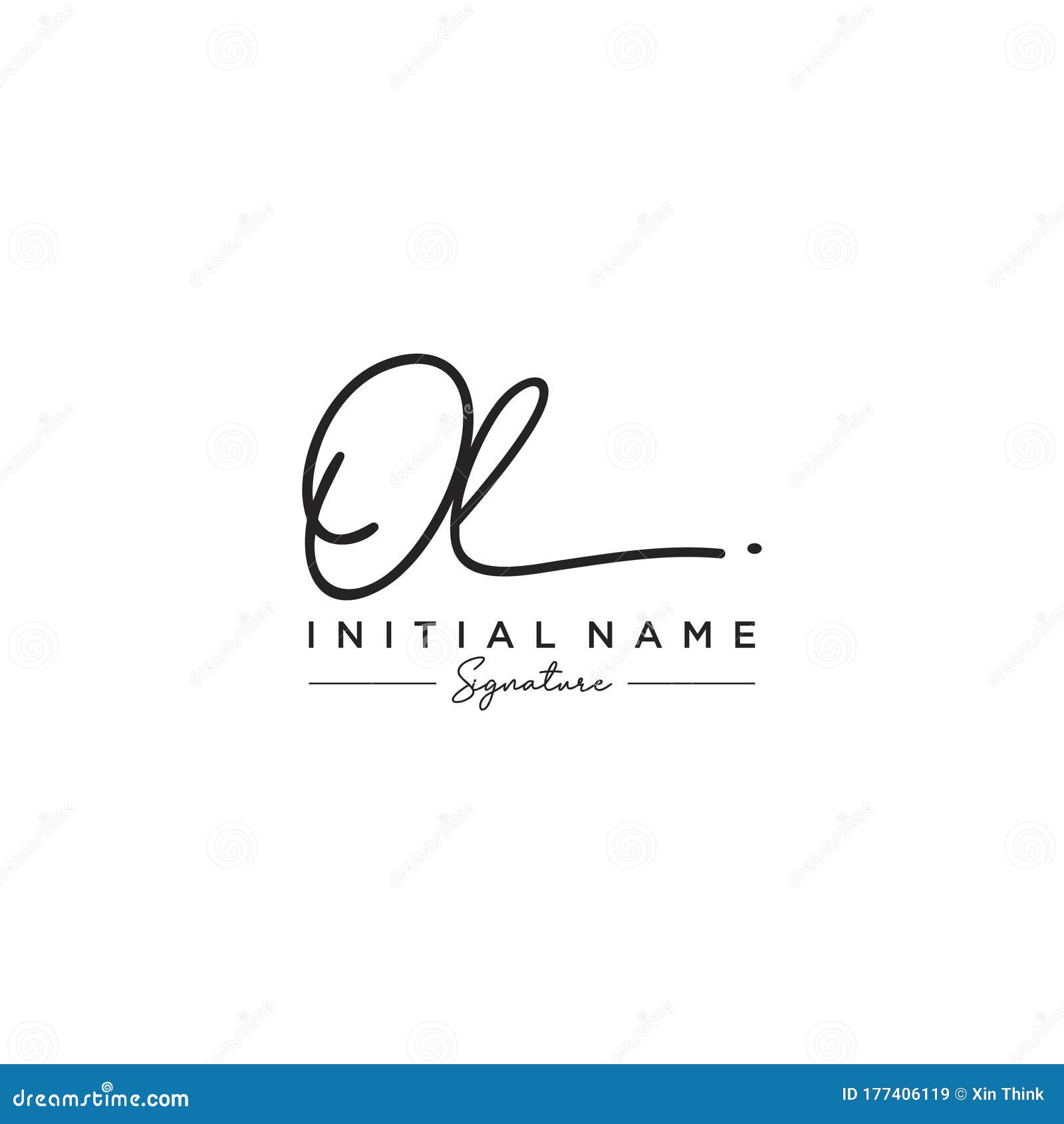 Letter OL Signature Logo Template Vector Stock Vector - Illustration of ...