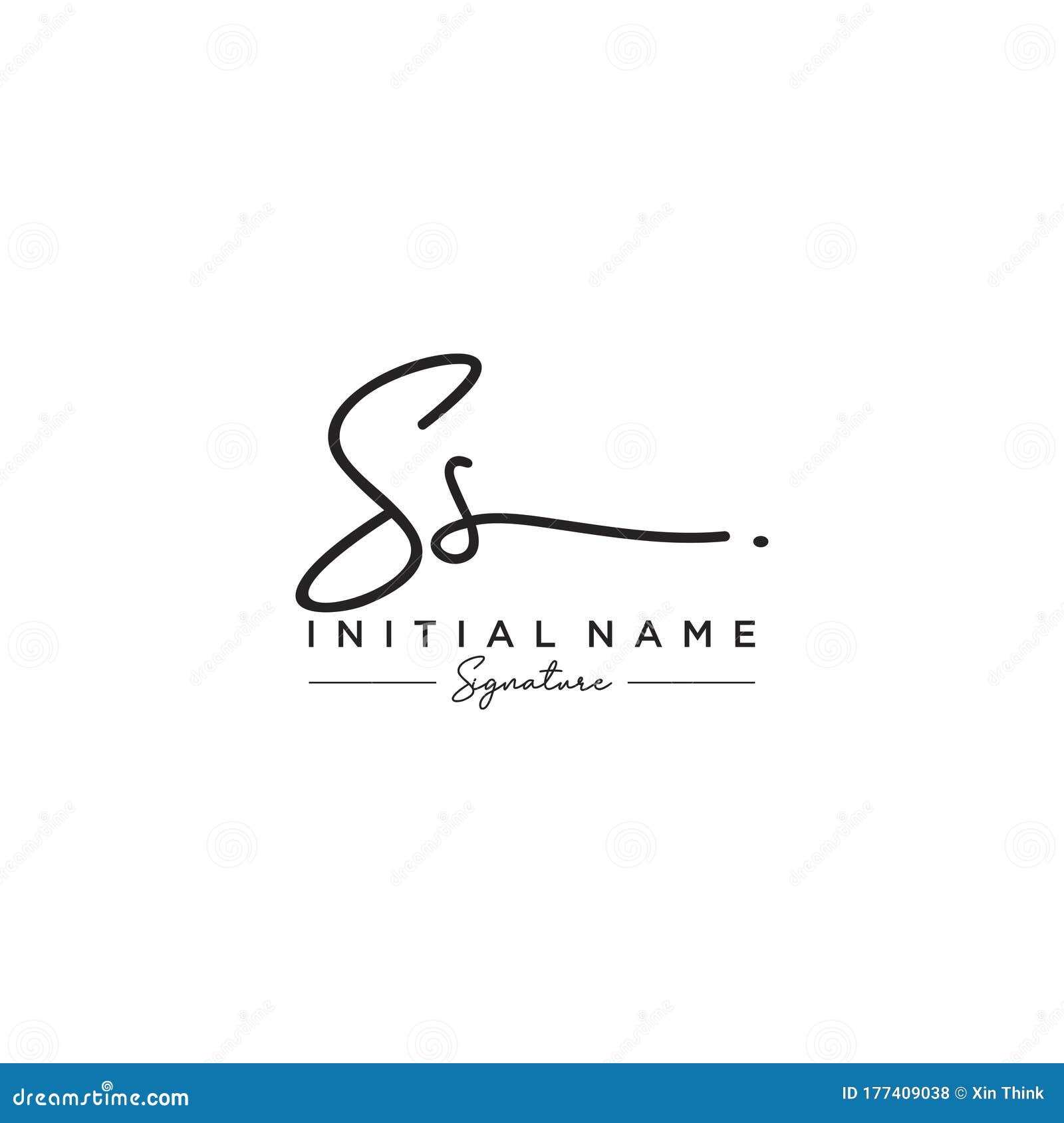 Letter SS Signature Logo Template Vector Stock Vector - Illustration of ...