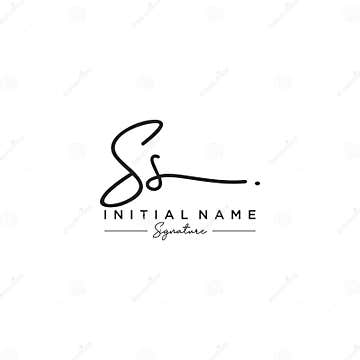 Letter SS Signature Logo Template Vector Stock Vector - Illustration of ...