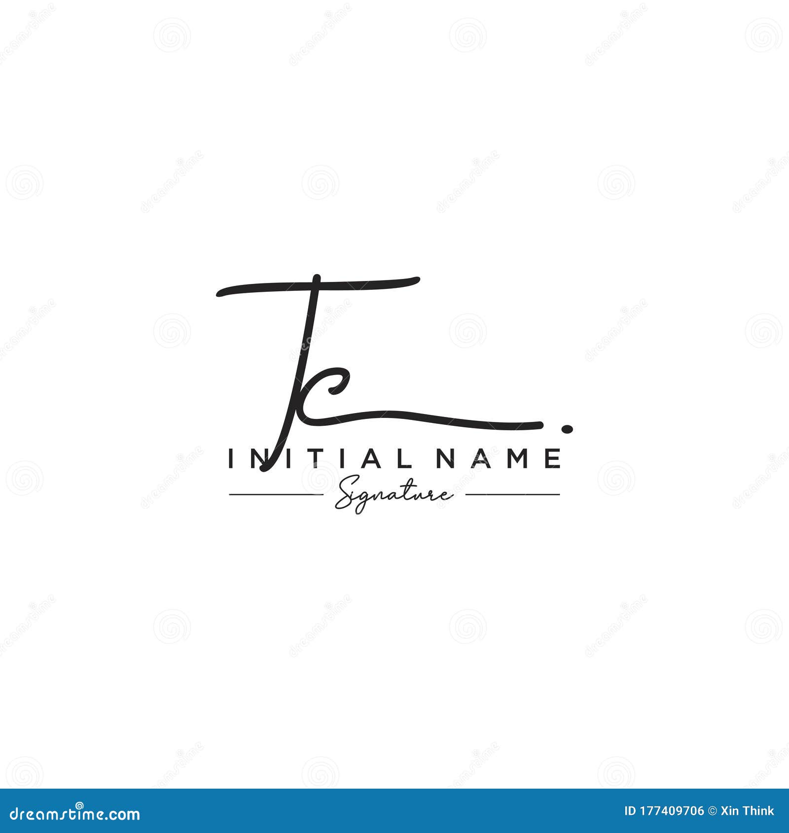 Letter TC Signature Logo Template Vector Stock Vector - Illustration of ...