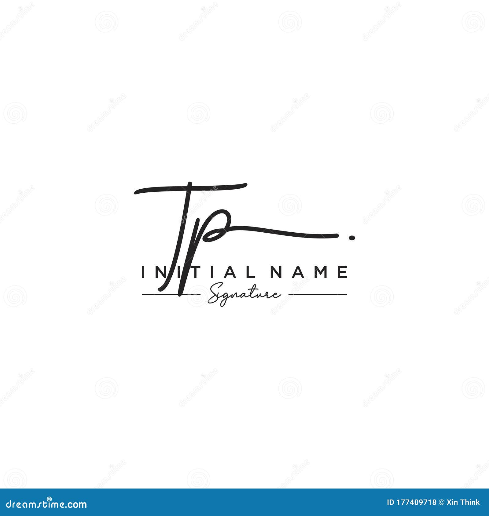 Letter TP Signature Logo Template Vector Stock Vector - Illustration of ...