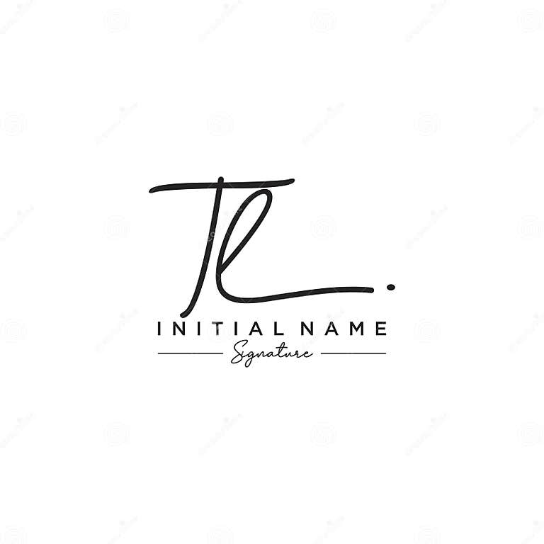 Letter TL Signature Logo Template Vector Stock Vector - Illustration of ...