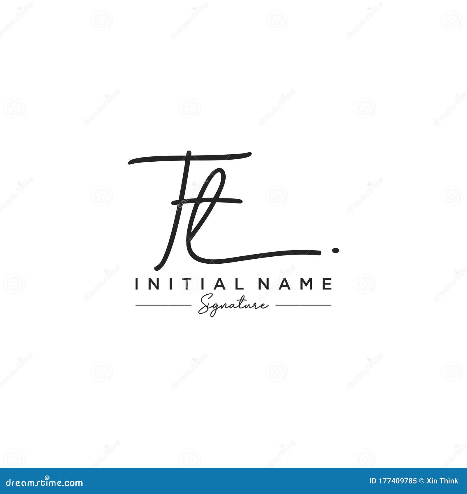 Letter TT Signature Logo Template Vector Stock Vector - Illustration of ...