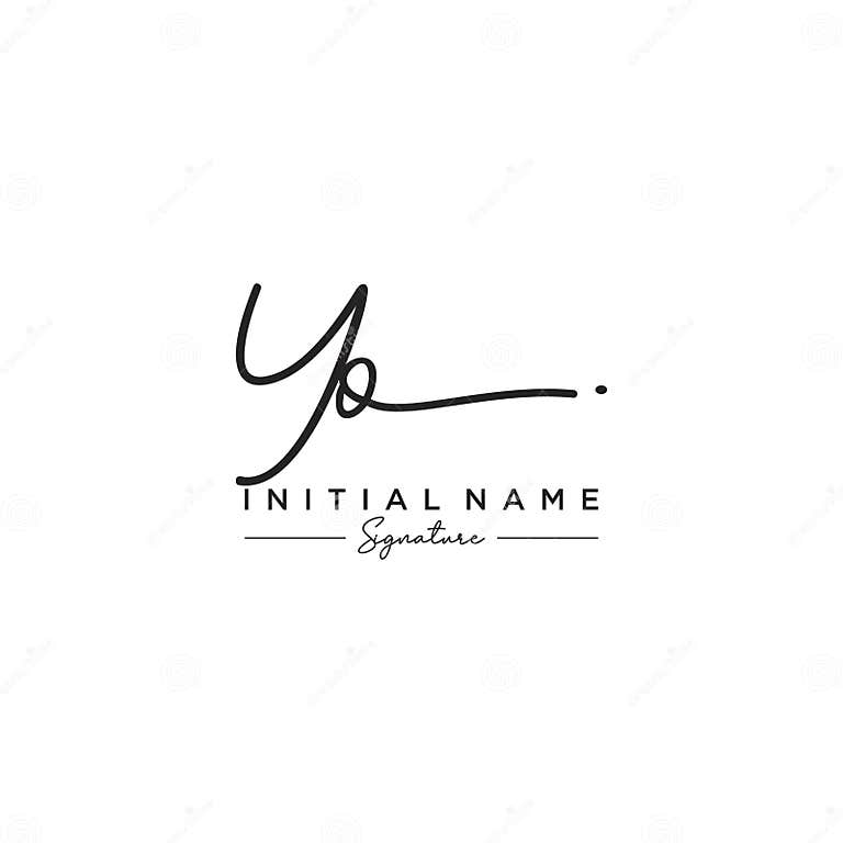 Letter YO Signature Logo Template Vector Stock Vector - Illustration of ...