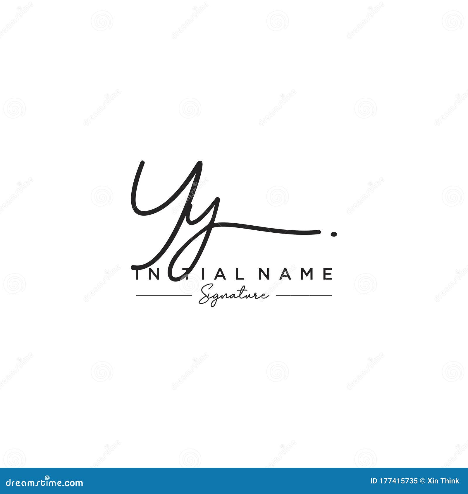 Letter YY Signature Logo Template Vector Stock Vector - Illustration of ...