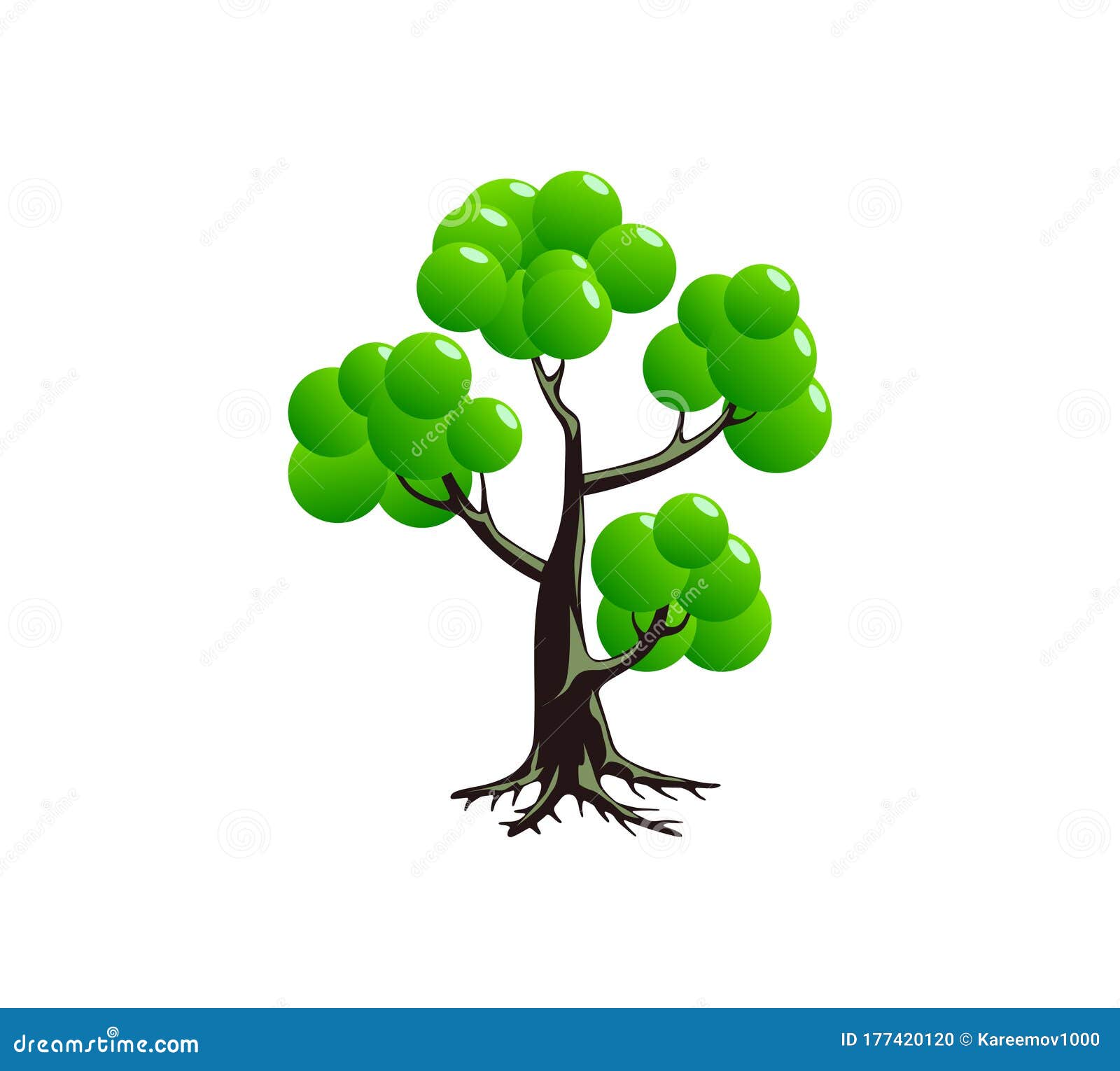 Bubble Tree, Inkblot Leaves: A Layered Look At The Human Circula Stock ...