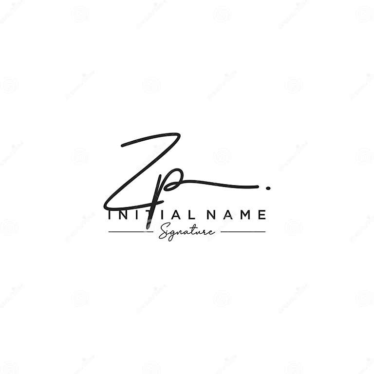 Letter ZP Signature Logo Template Vector Stock Vector - Illustration of ...
