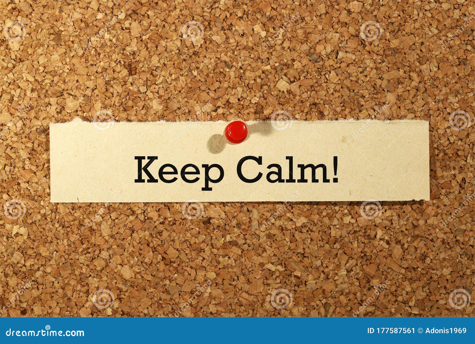 Keep calm word on paper stock image. Image of bulletin - 177587561