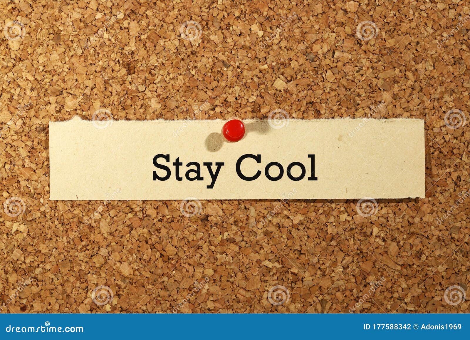 Stay cool on paper stock photo. Image of notice, bulletin - 177588342