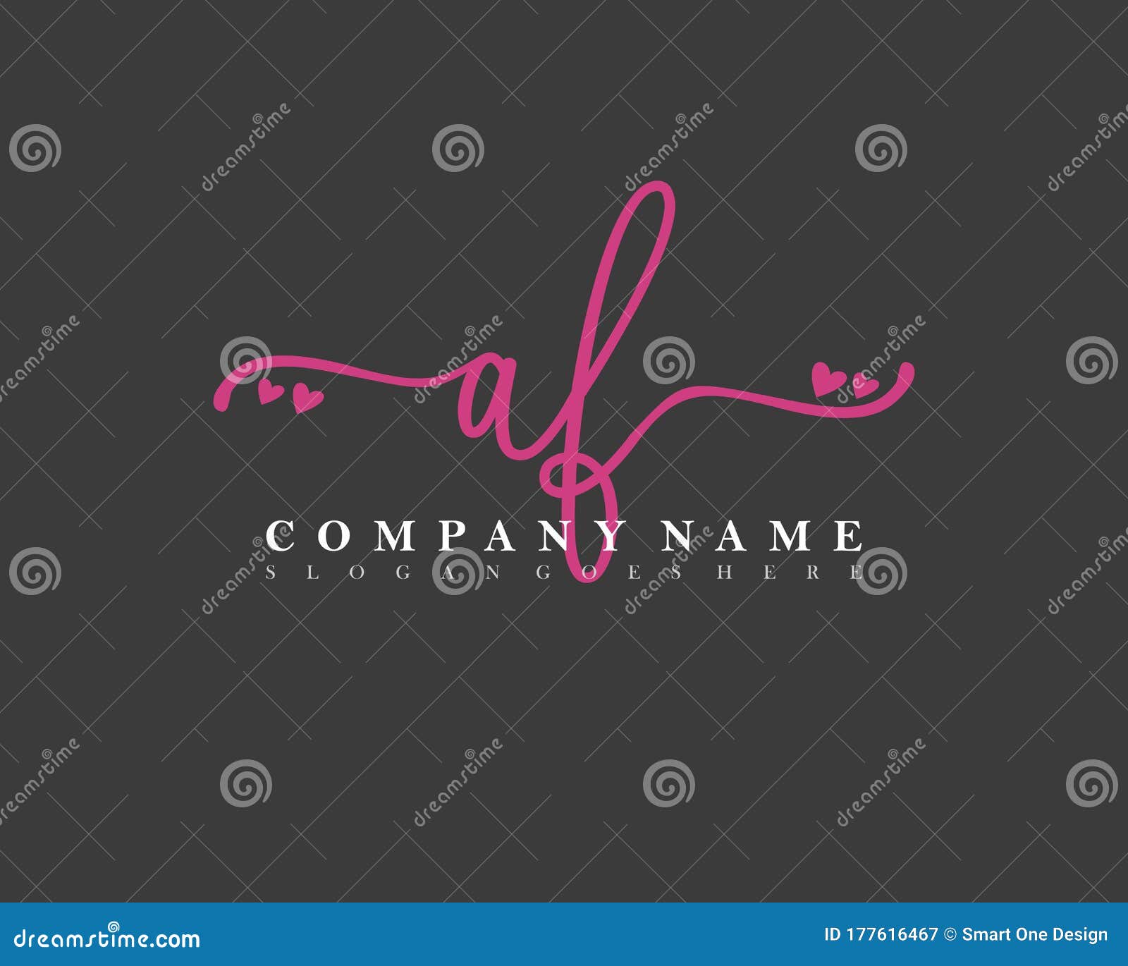AF Initial Handwriting Logo Template Stock Vector - Illustration of ...
