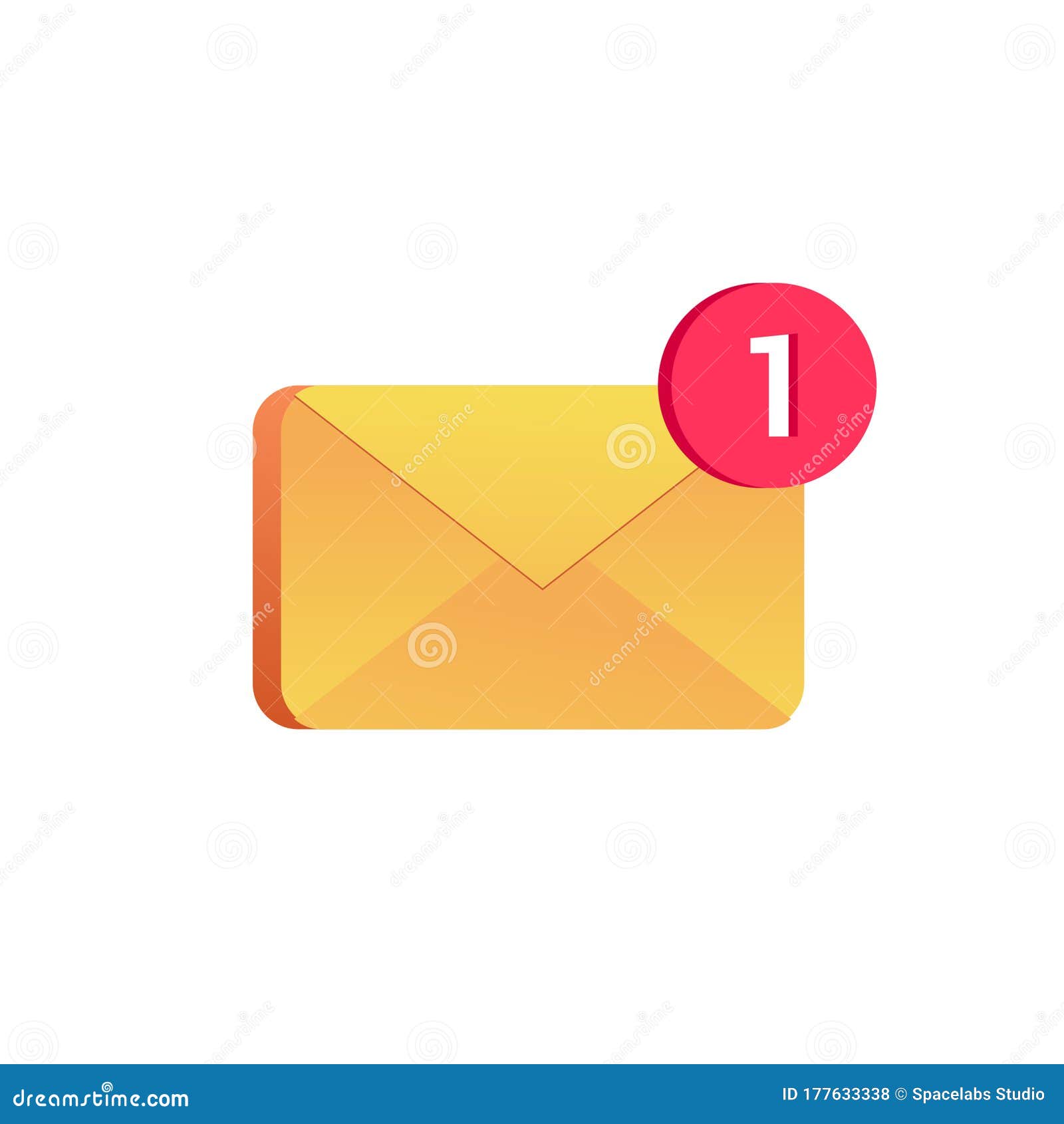 Message Notification Illustration Design Infographic Stock Vector ...