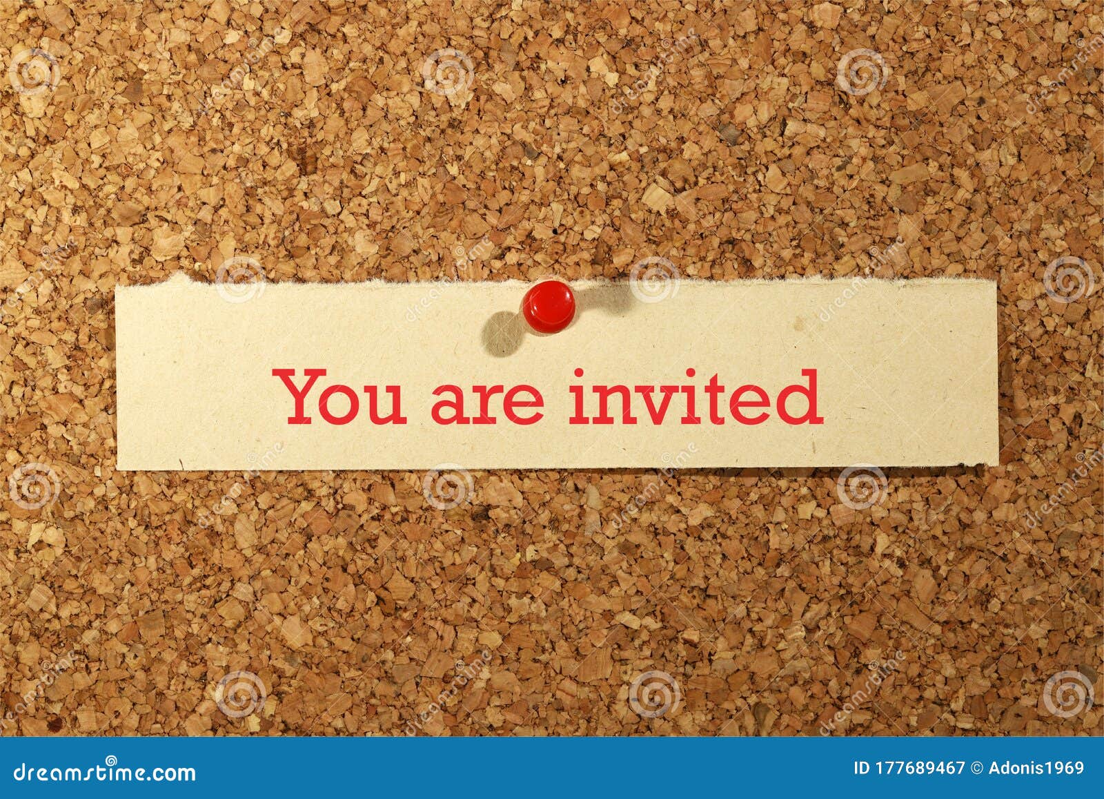 You are Invited Word on Paper Stock Image - Image of invitation ...
