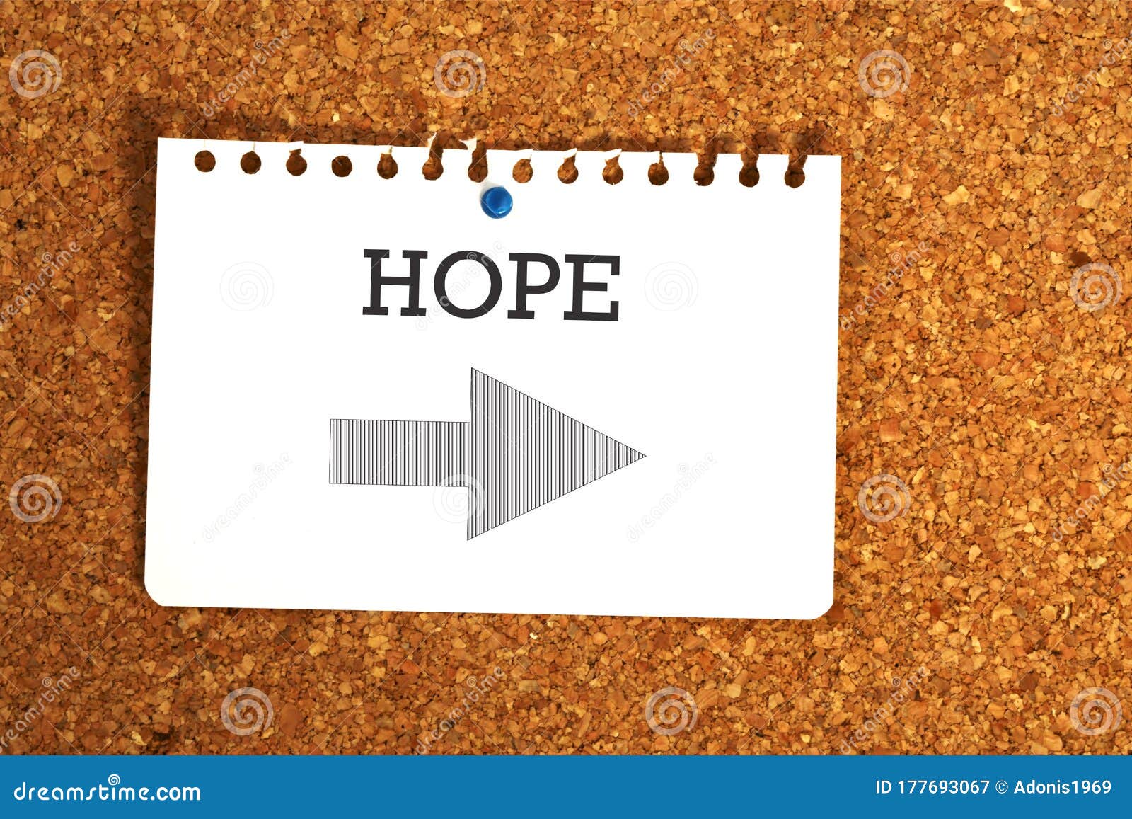 Hope on paper stock image. Image of ability, motivational - 177693067