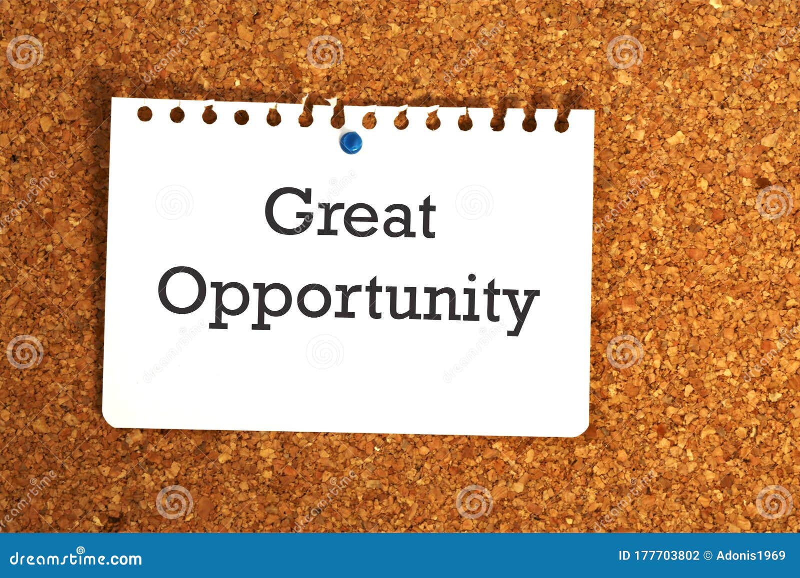 Great oppotunity on paper stock photo. Image of good - 177703802