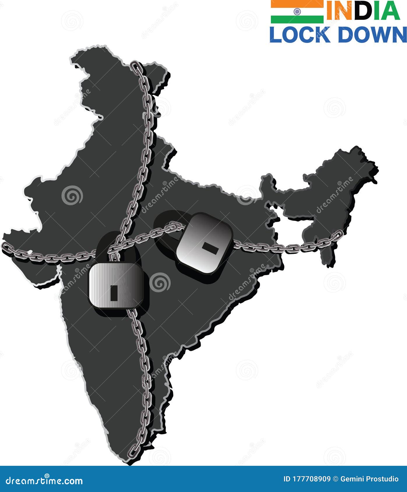 India National Lockdown Due To Coronavirus Crisis Covid-19 Disease ...