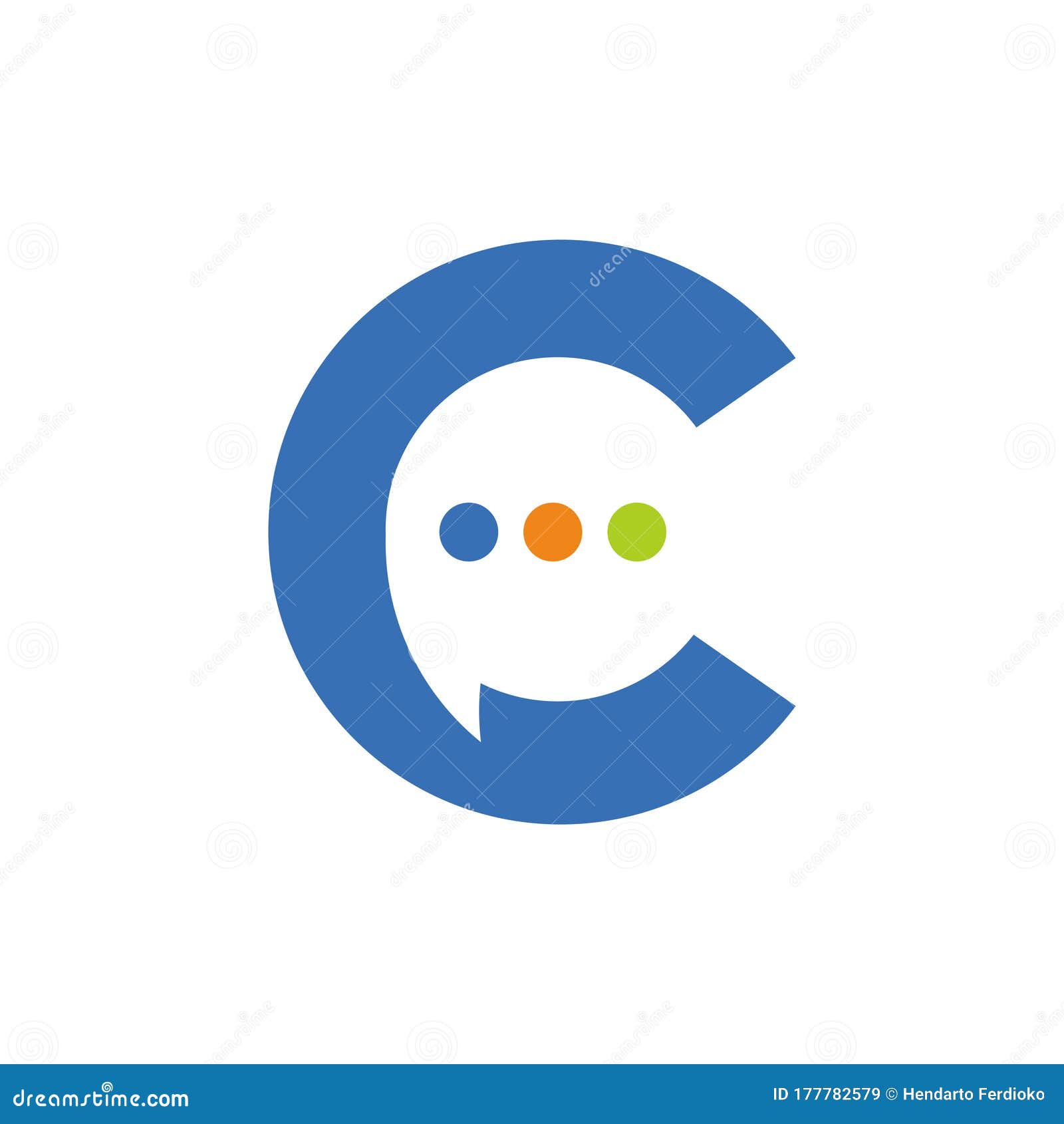 Letter C Chat Logo Design. Speak Talk Communication Vecto Icon Graphic ...