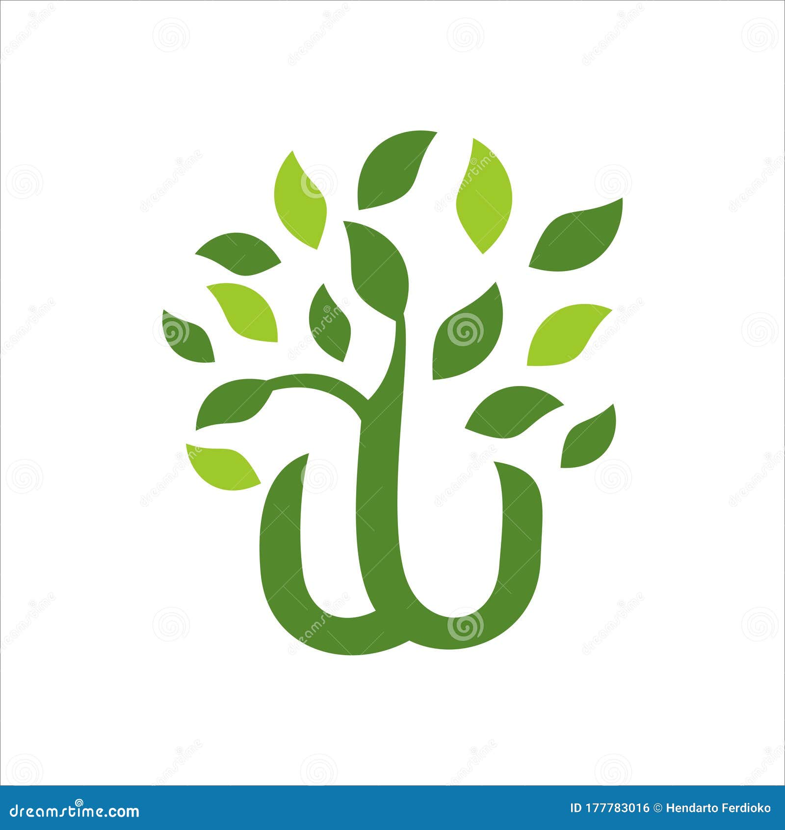 Letter W Tree Leaf Logo with Green Trees that Grow Rapidly for All Your ...