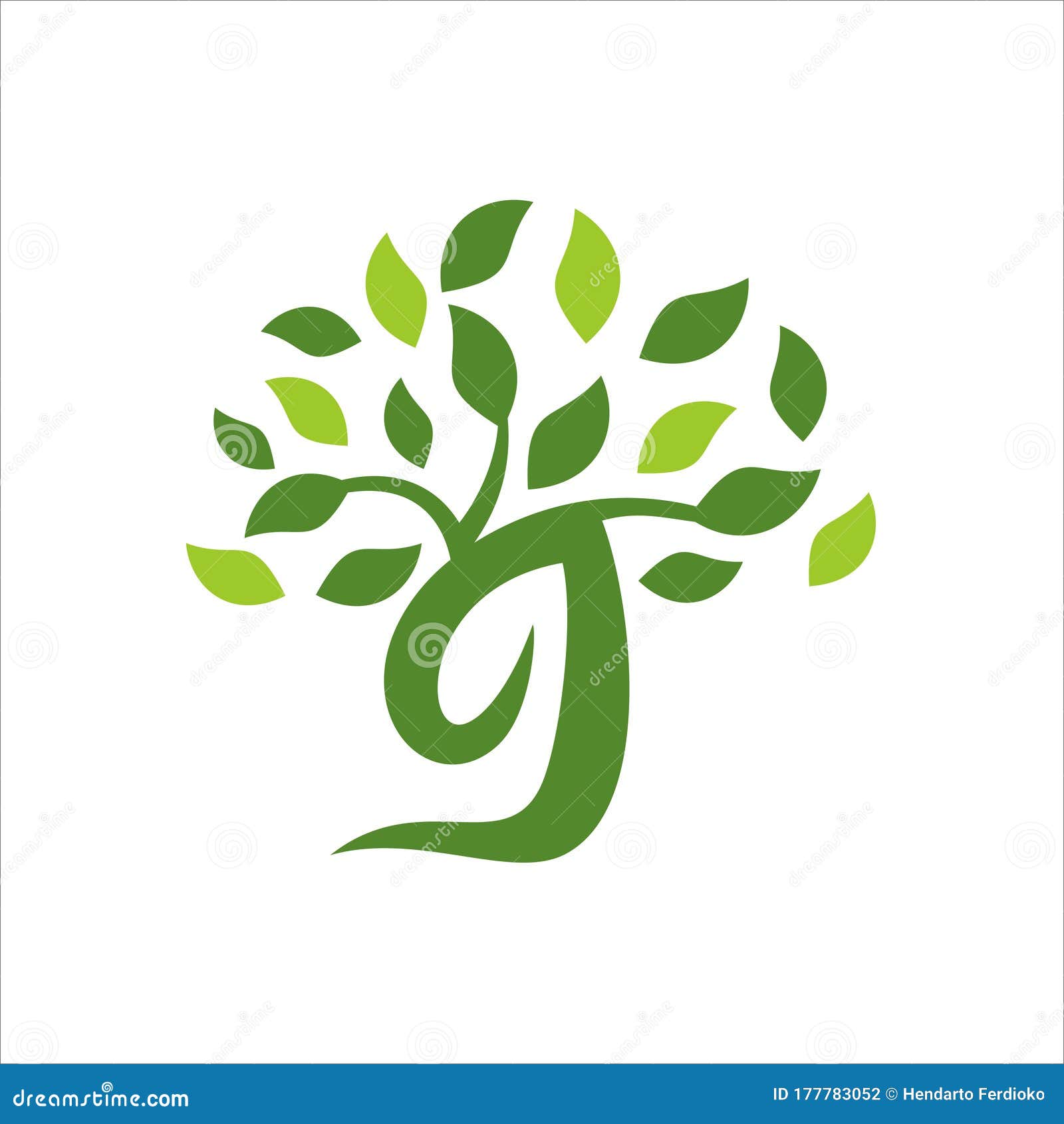 Letter G Tree Leaf Logo with Green Trees that Grow Rapidly for All Your ...