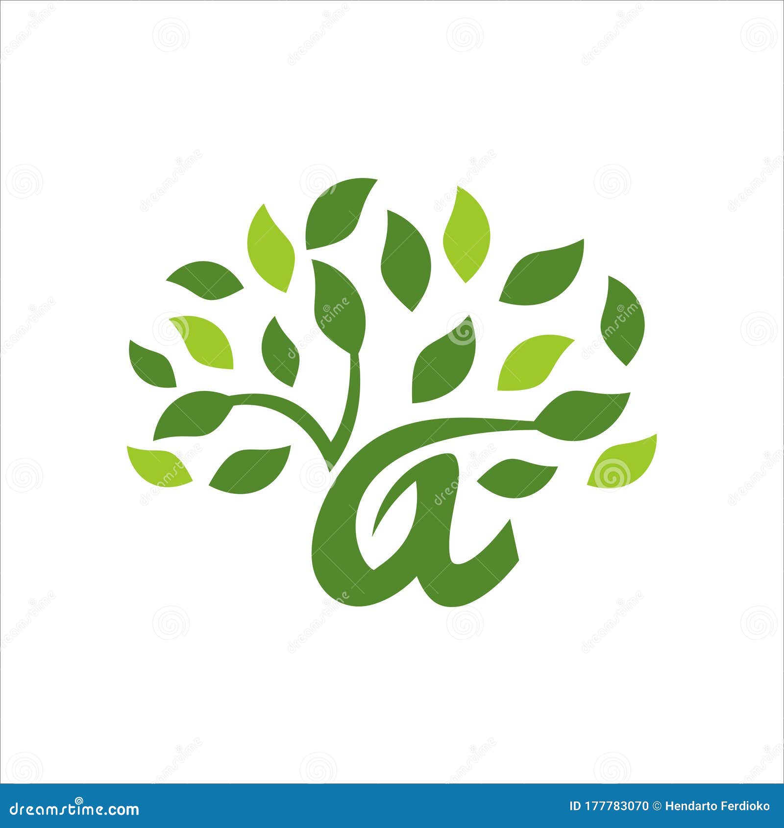 Letter a Tree Leaf Logo with Green Trees that Grow Rapidly for All Your ...