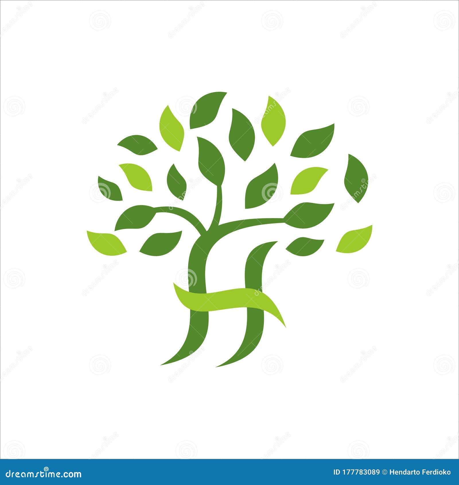 Letter H Tree Leaf Logo with Green Trees that Grow Rapidly for All Your ...