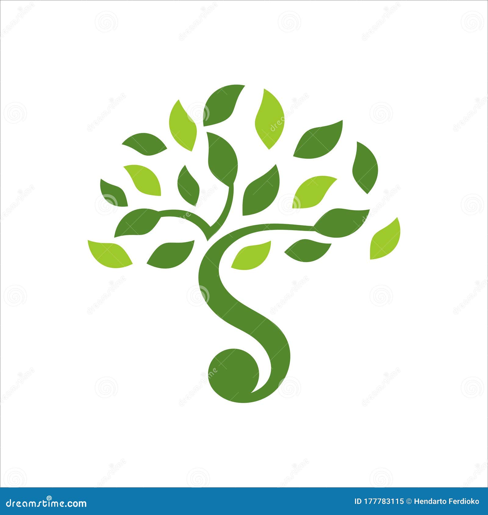 Letter S Tree Leaf Logo with Green Trees that Grow Rapidly for All Your ...
