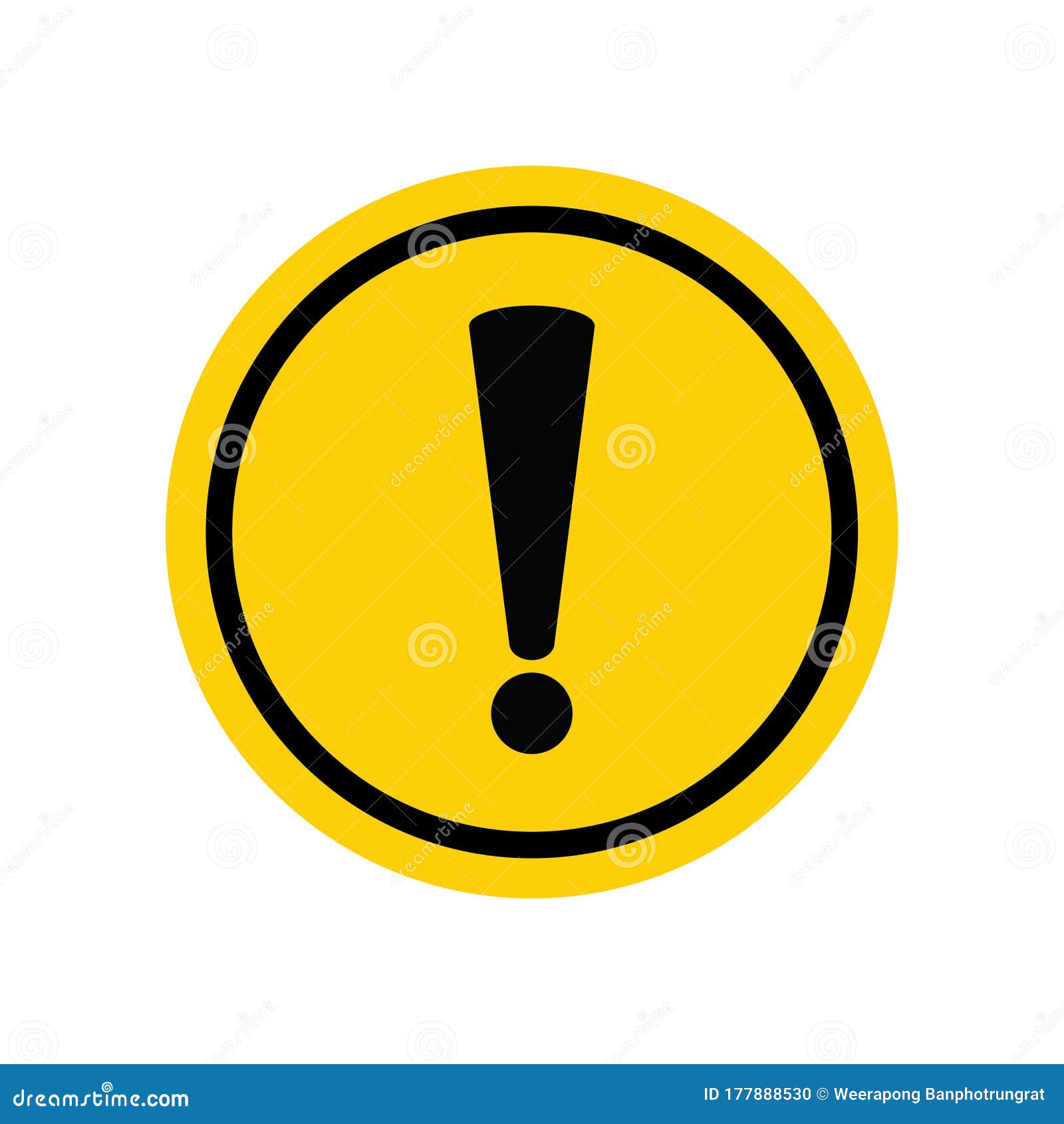 The Sign of Danger and Beware Stock Vector - Illustration of white ...