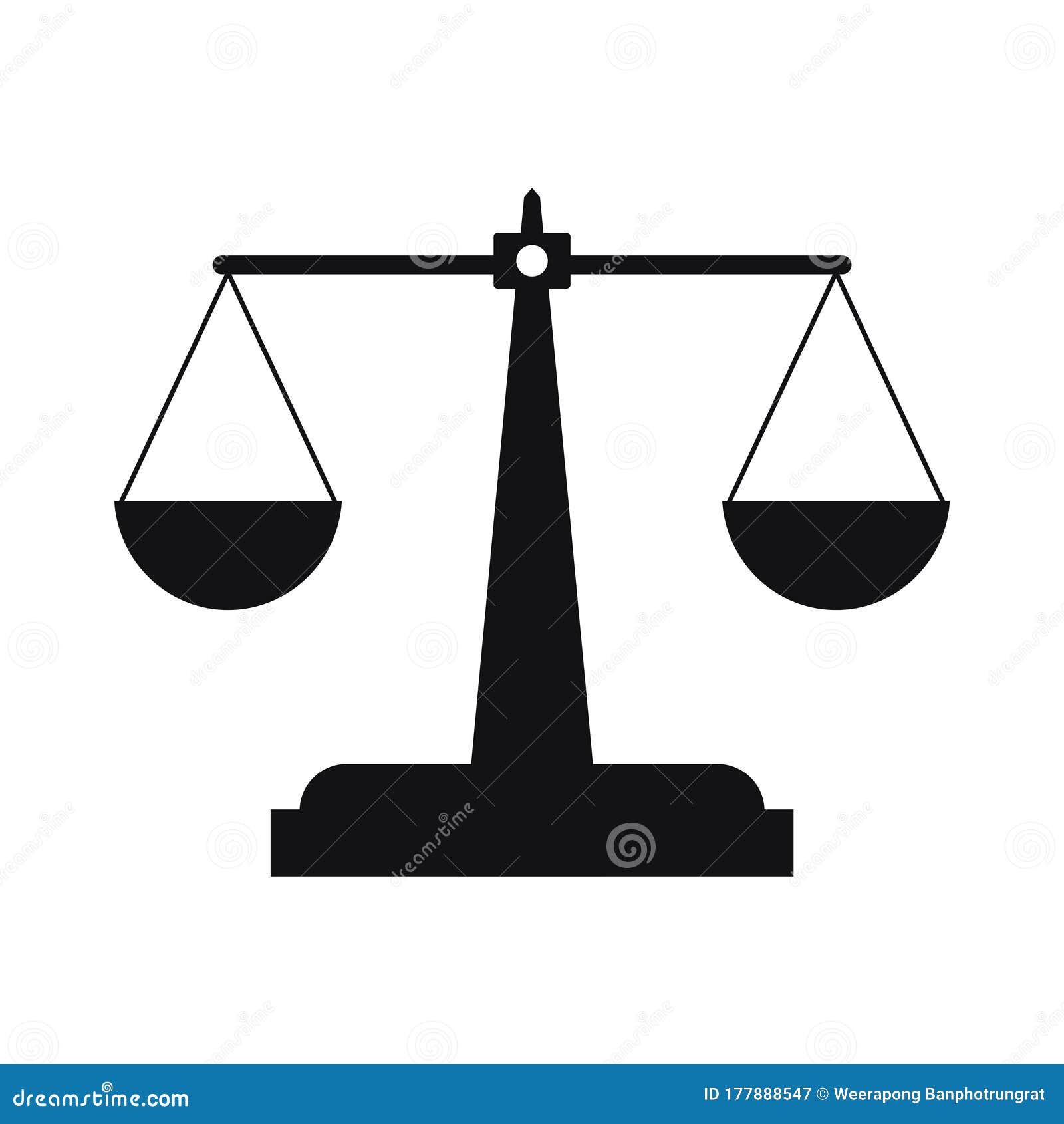 Court scales of the judges stock vector. Illustration of legal - 177888547
